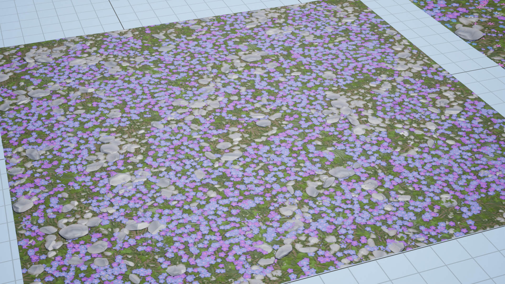 Stylized Ground Textures - Grass/Rocks/Flowers 3D Model by seriouscat