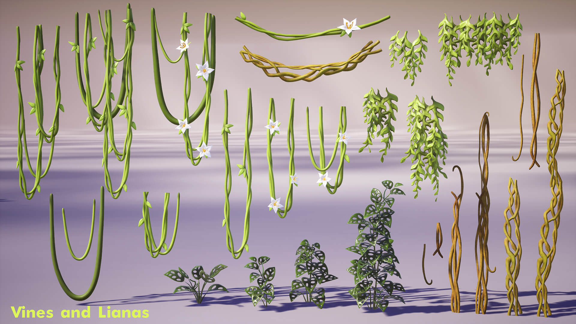 Tropical Plants Pack - 3D Model by seriouscat