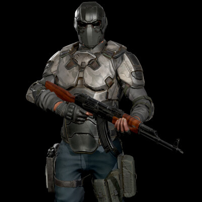 Character Raider 02 - 3D Model by SerjoCG