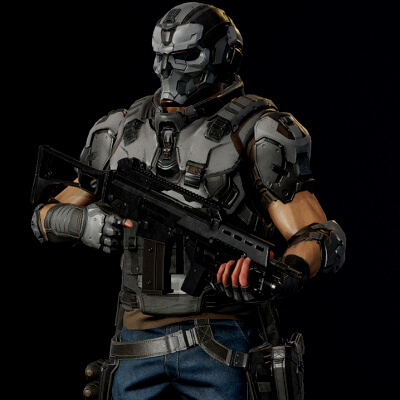 Character Raider 03 - 3D Model by SerjoCG