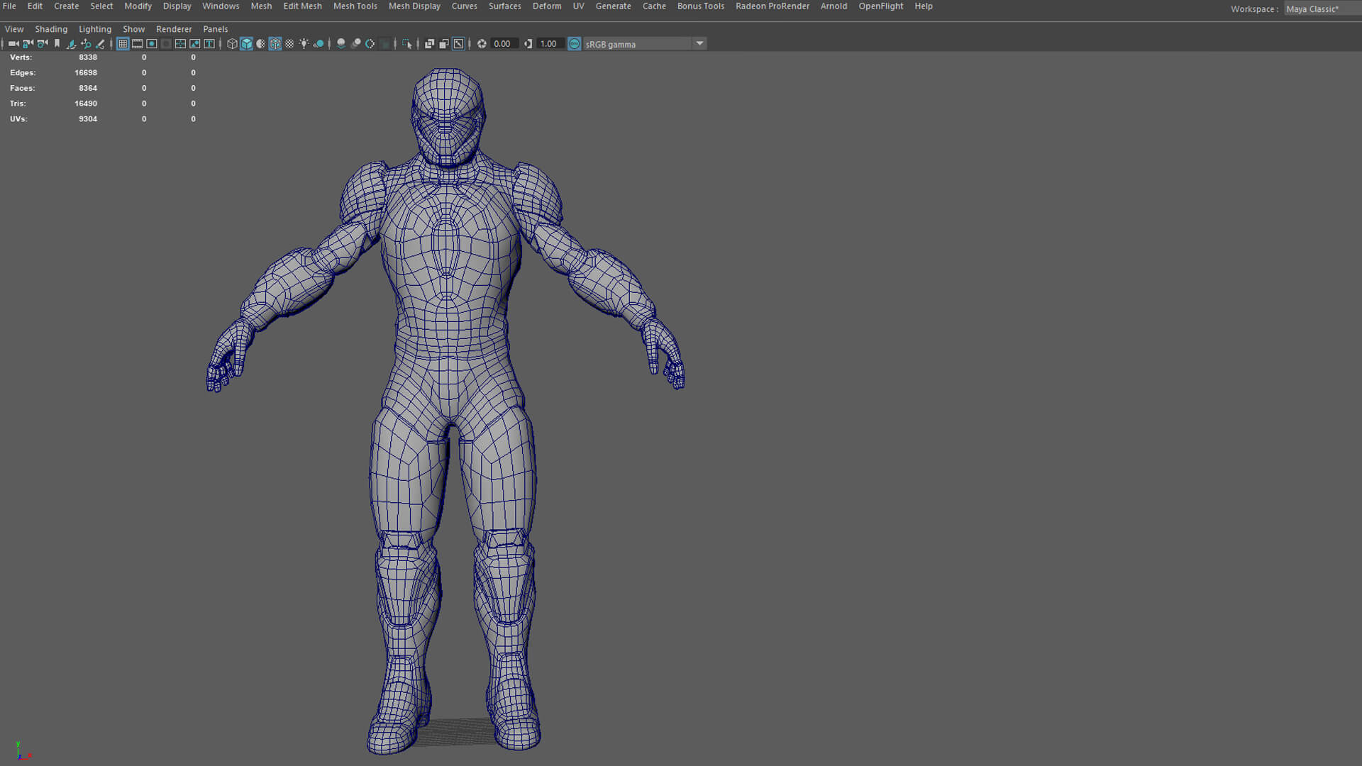 Sci-Fi Cyborg 3D Model by SerjoCG