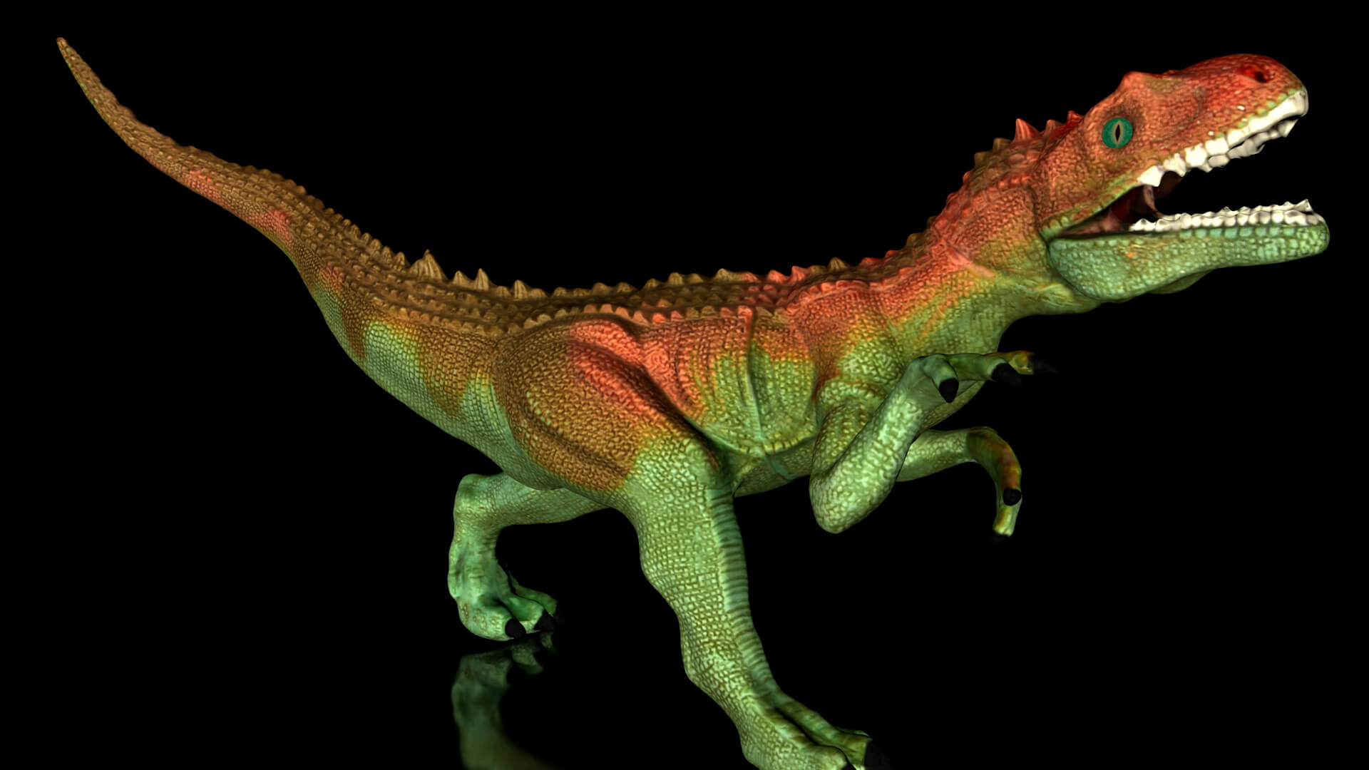 Dinosaur Predator Allosaurus - 3D Model by Serks