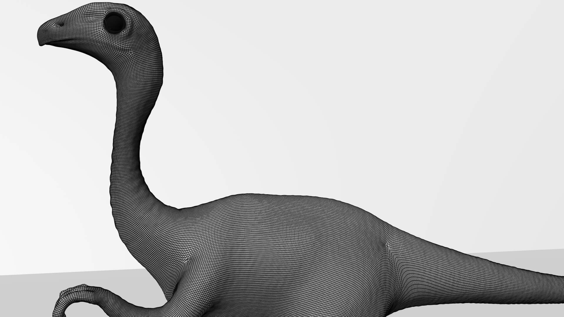 Dinosaur Struthiomimus - 3D Model by Serks