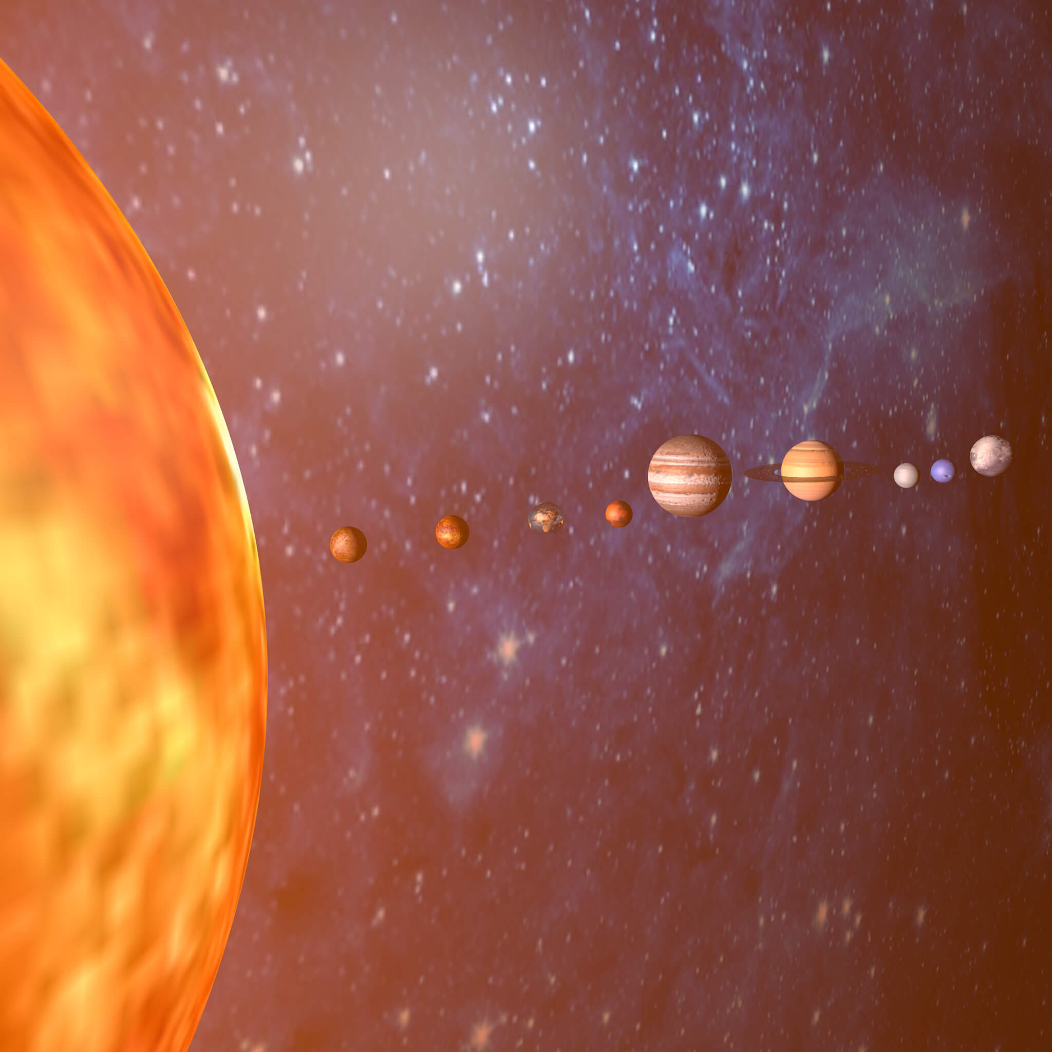Photorealistic Model of The Solar System by Serks