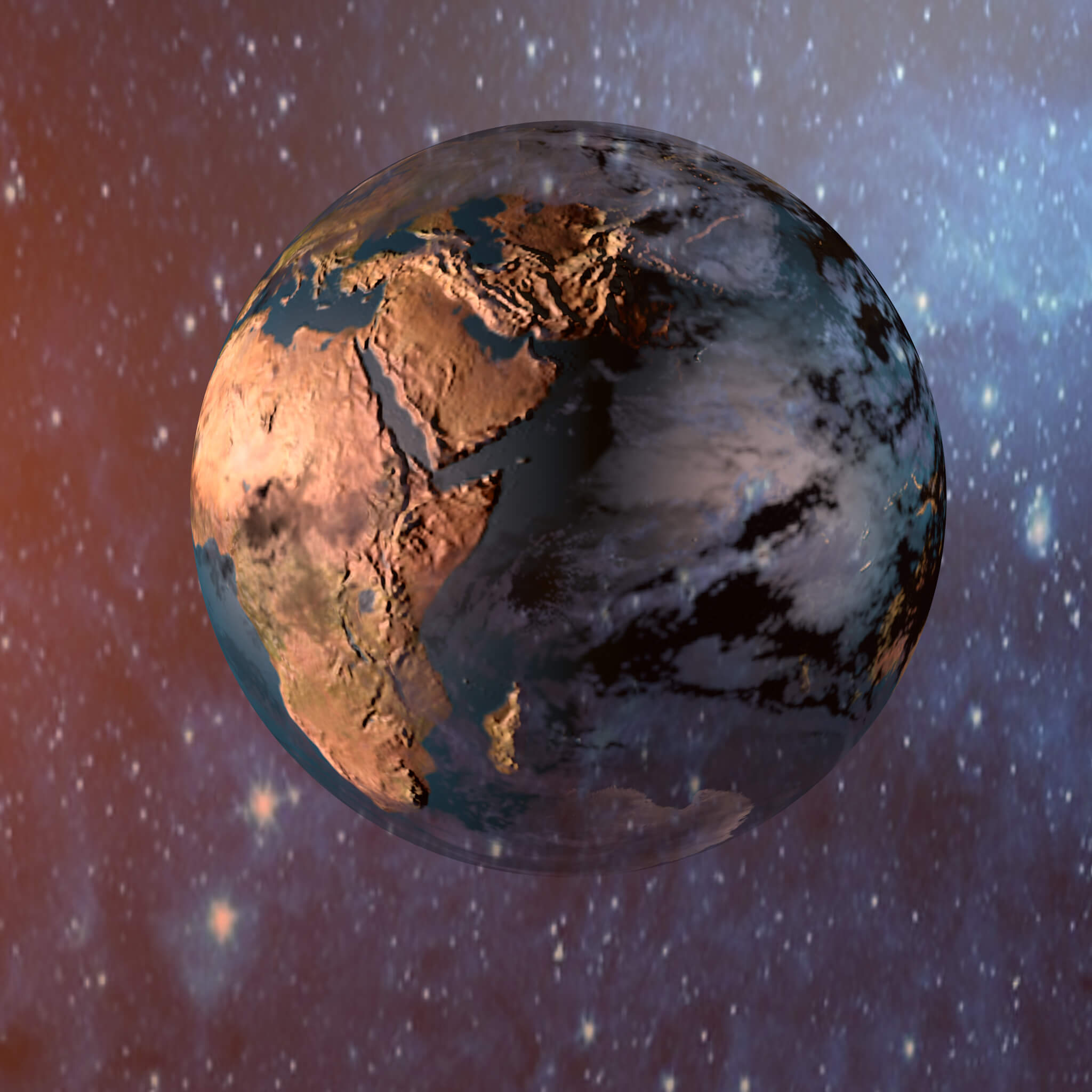 Photorealistic Model of The Solar System by Serks