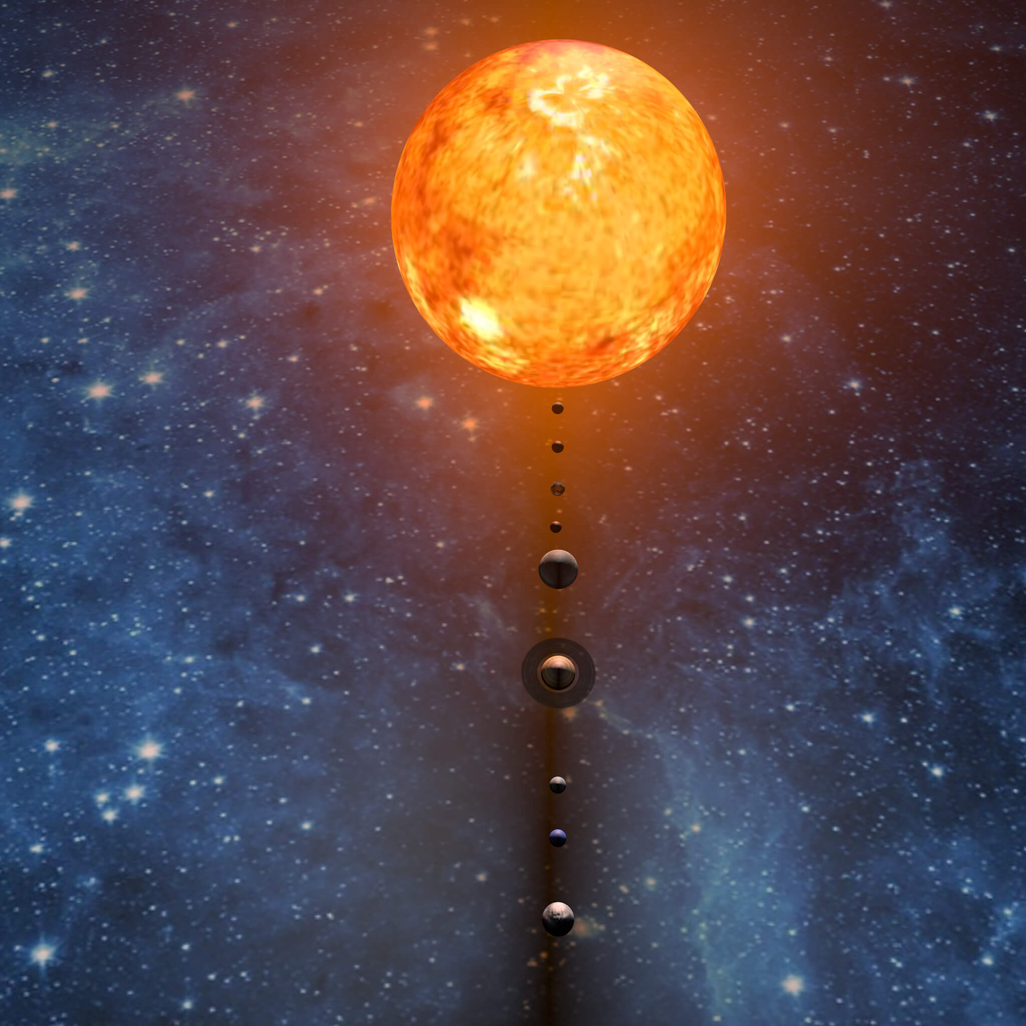 Photorealistic Model of The Solar System by Serks