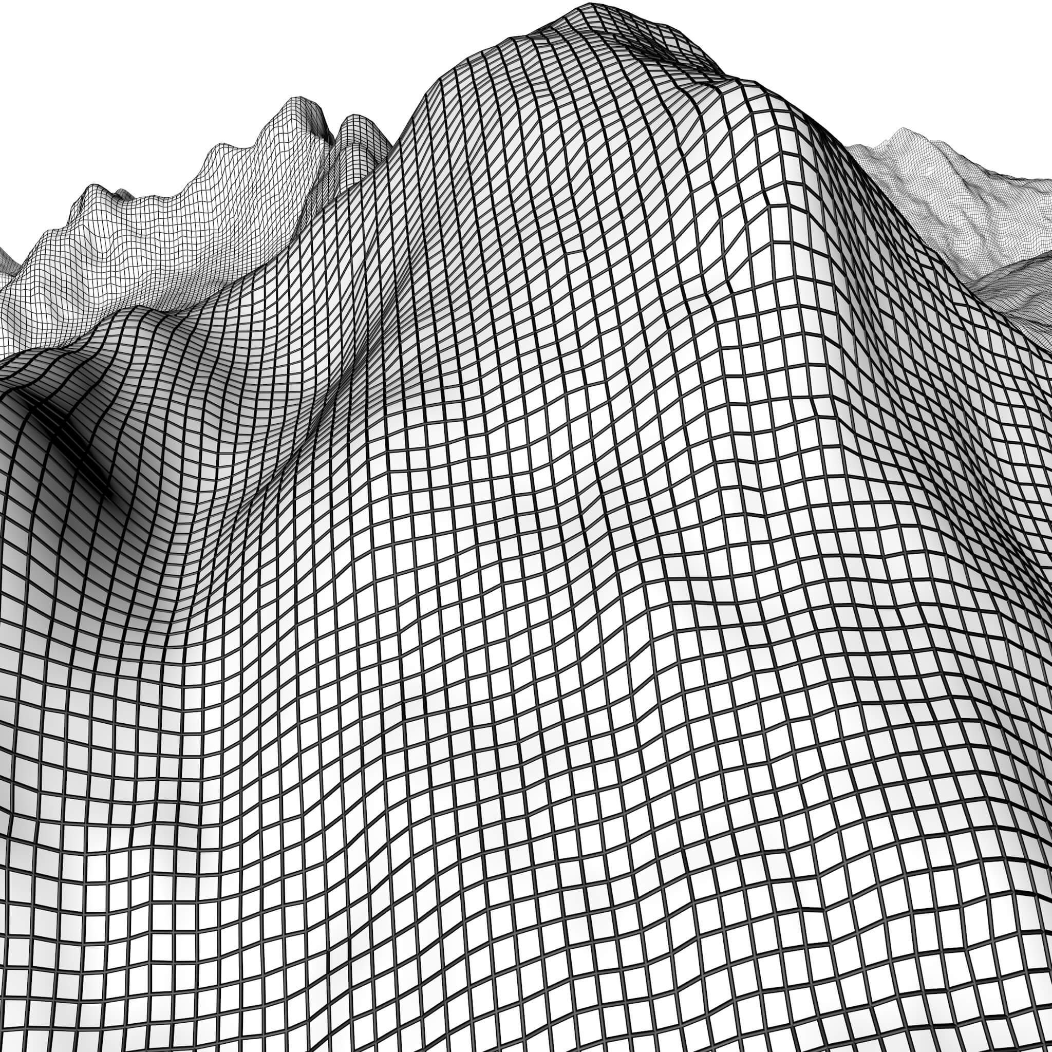 Relief Map of Mount Baker Volcano, Washington - 3D Model by Serks