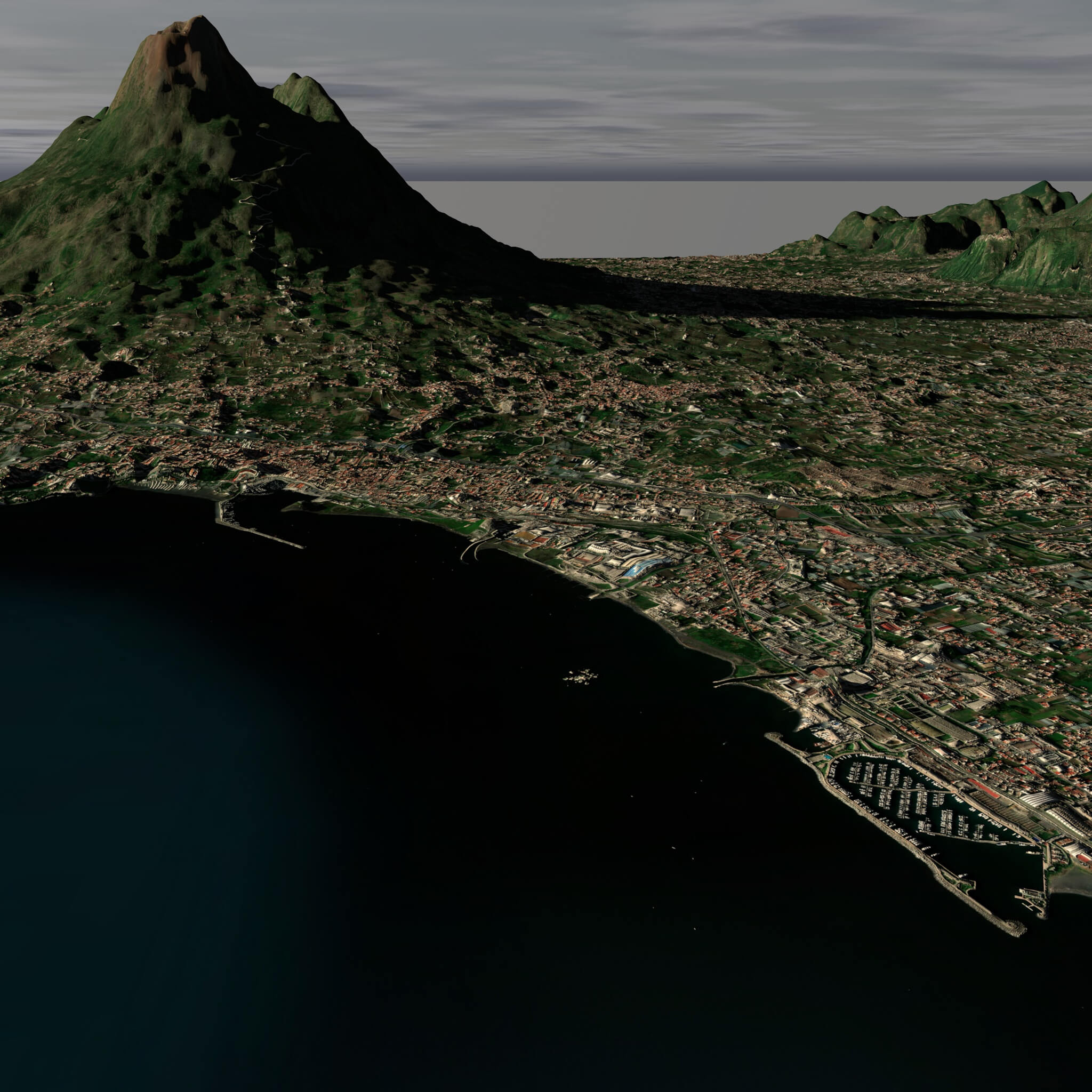 Relief Map of Visuvius Volcano - 3D Model by Serks