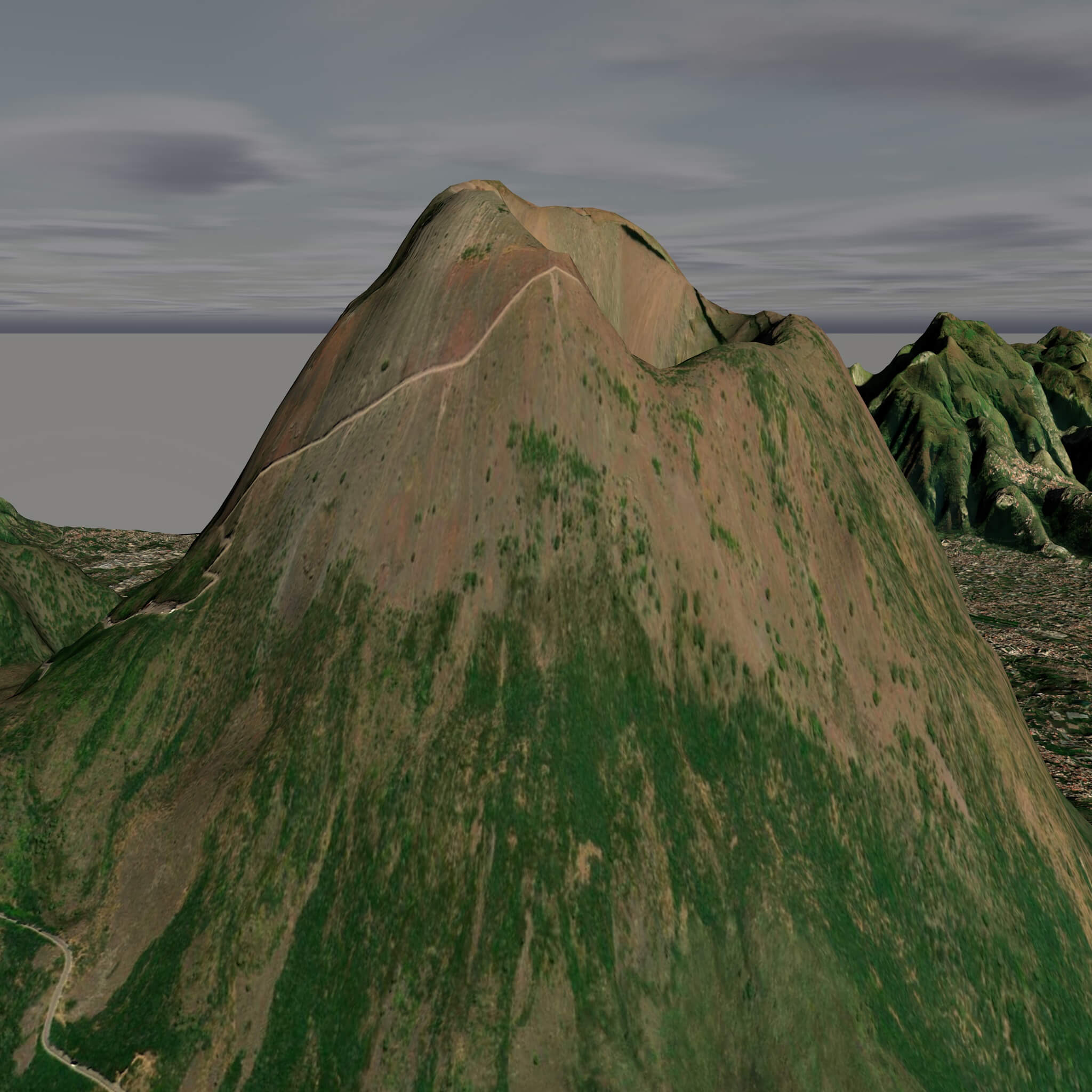 Relief Map of Visuvius Volcano - 3D Model by Serks