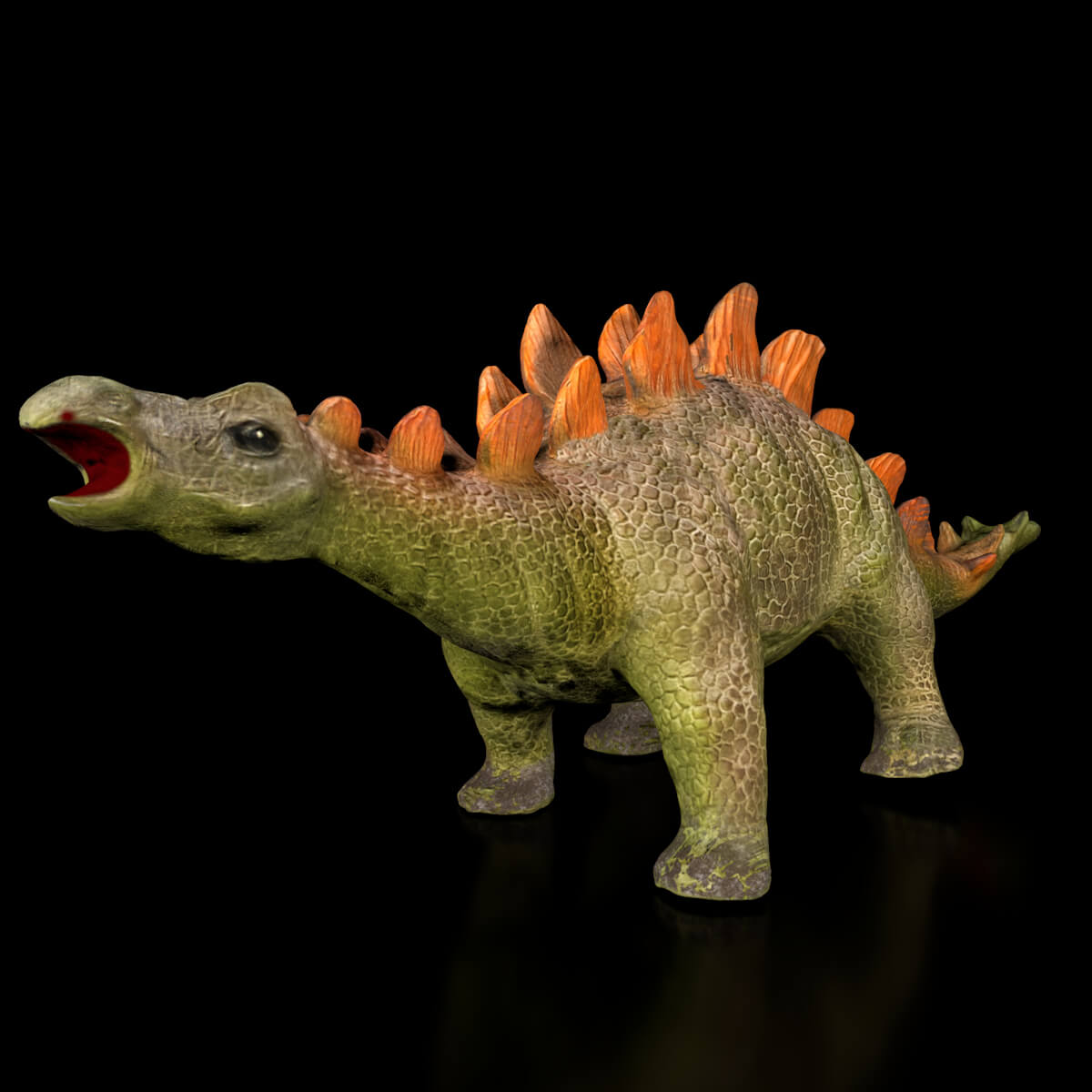 Stegosaurus Herbivorous Dinosaur - 3D Model by Serks