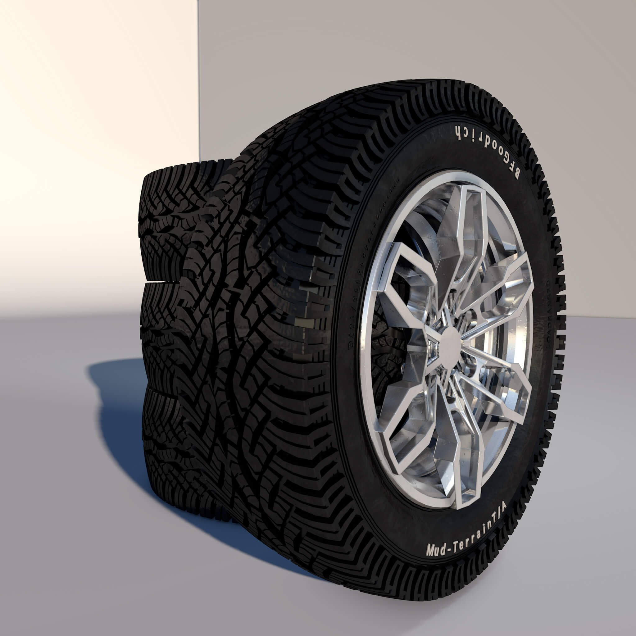 Tire With Disk - 3D Model by Serks
