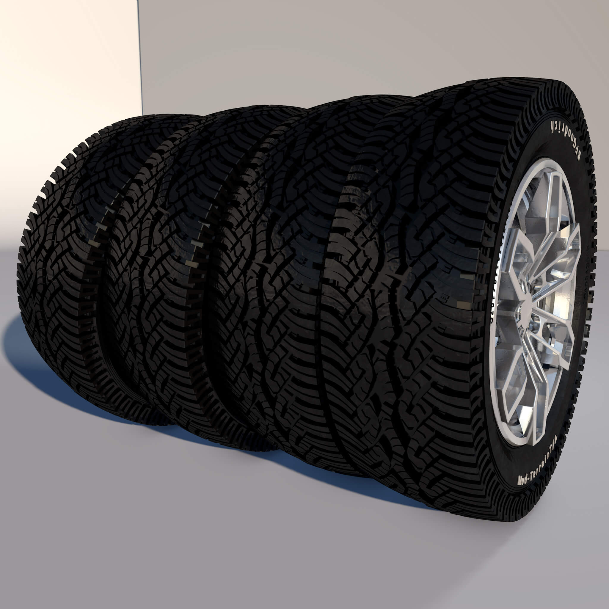 Tire With Disk - 3D Model by Serks