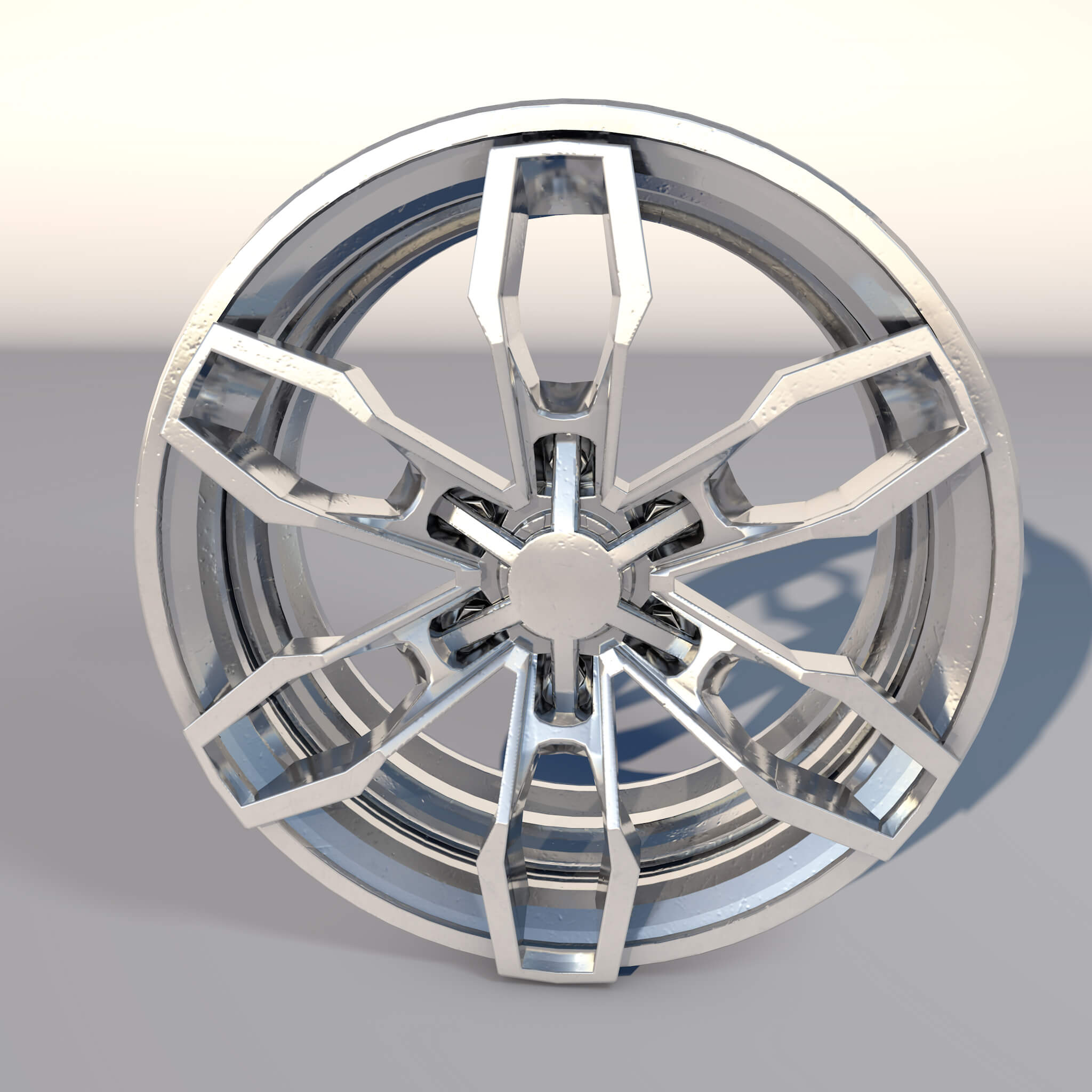 Tire With Disk - 3D Model by Serks