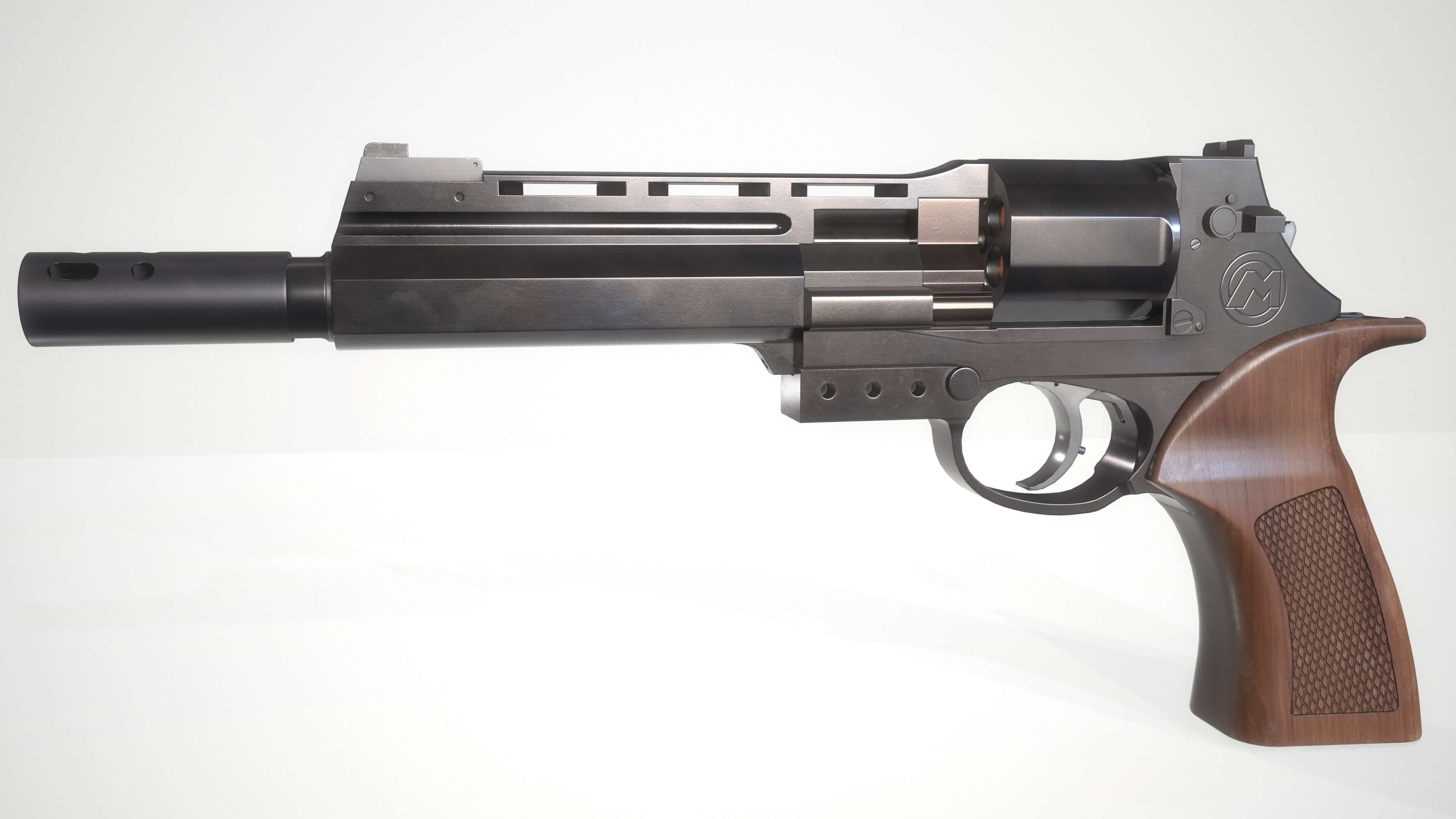 Italian Auto-Revolver 3D Model by SeTa
