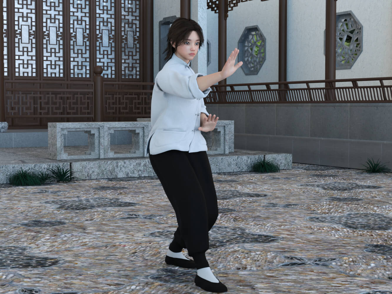 Xingyiquan 3D Render, Digital Art by seven358