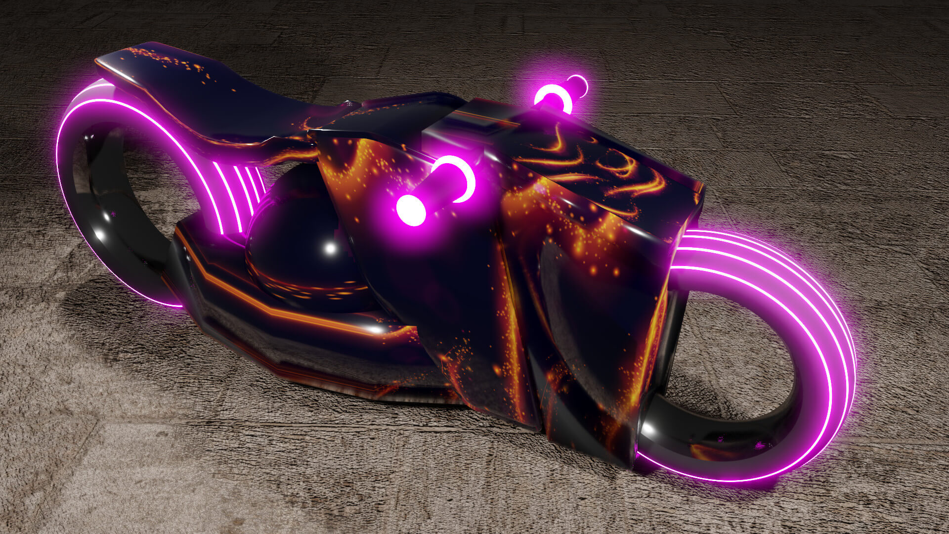 Tron Bike Realistic - 3D Model by sevengreenstudio