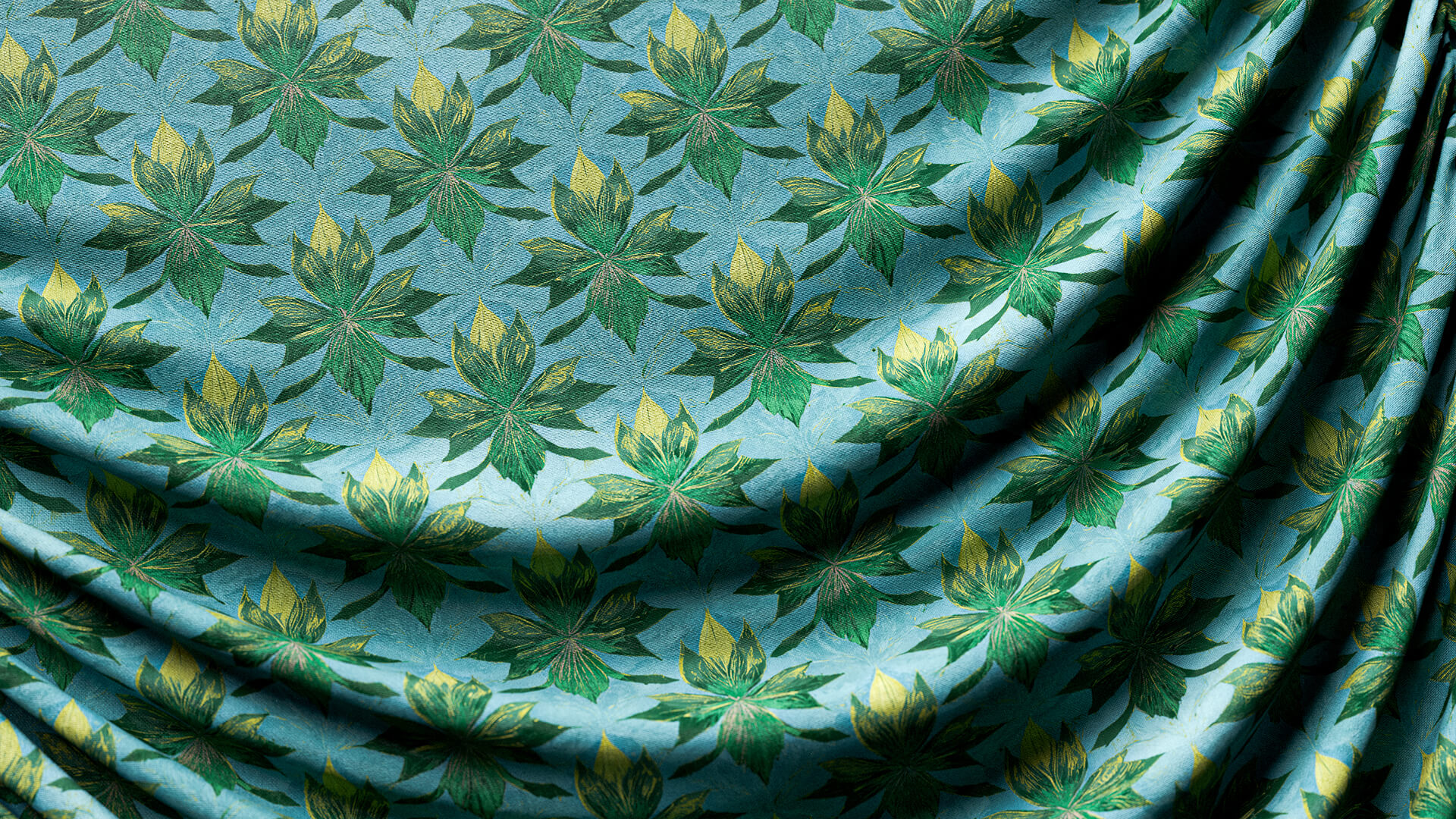 Flowers Fabric Cotton PBR Material / Texture Pack by sfdemir