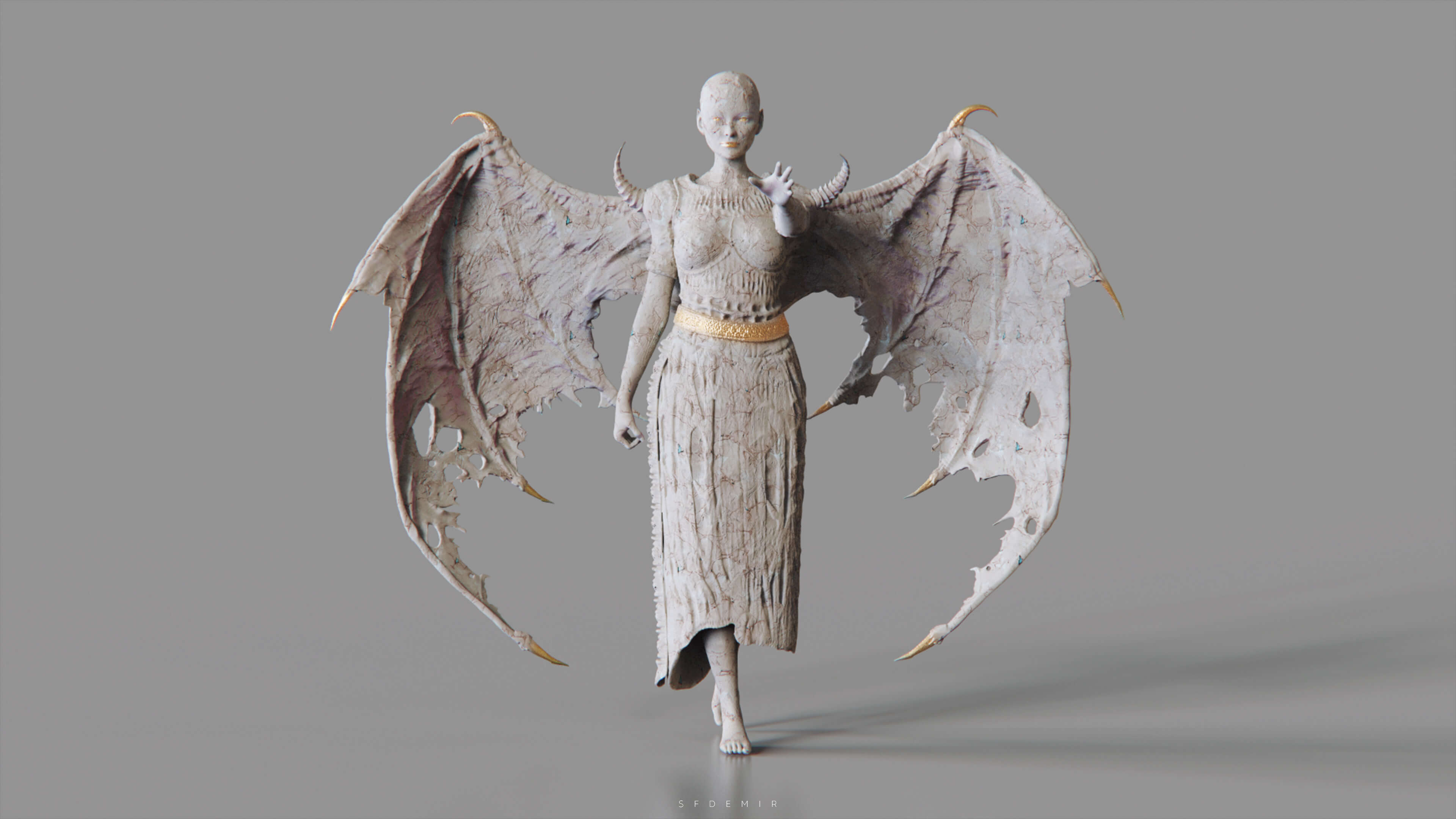 Marius 3D Character Statue Model 3D Render | RenderHub Gallery