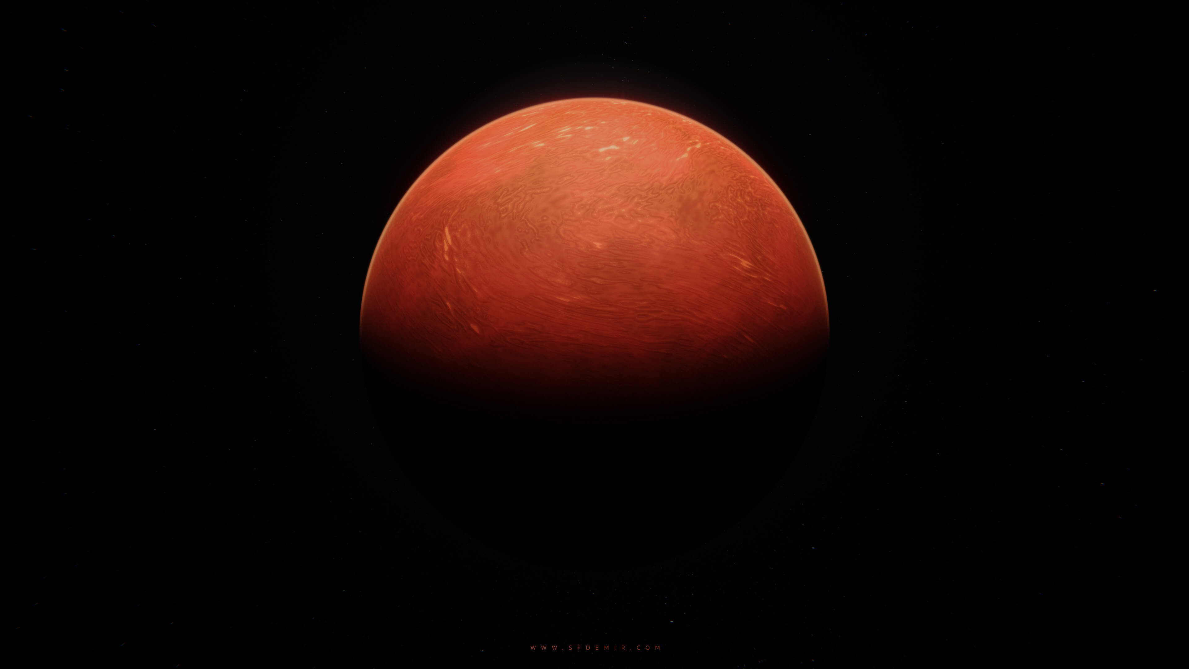 Mythosia 3D Gas Giant Planet Model 3D Render by sfdemir