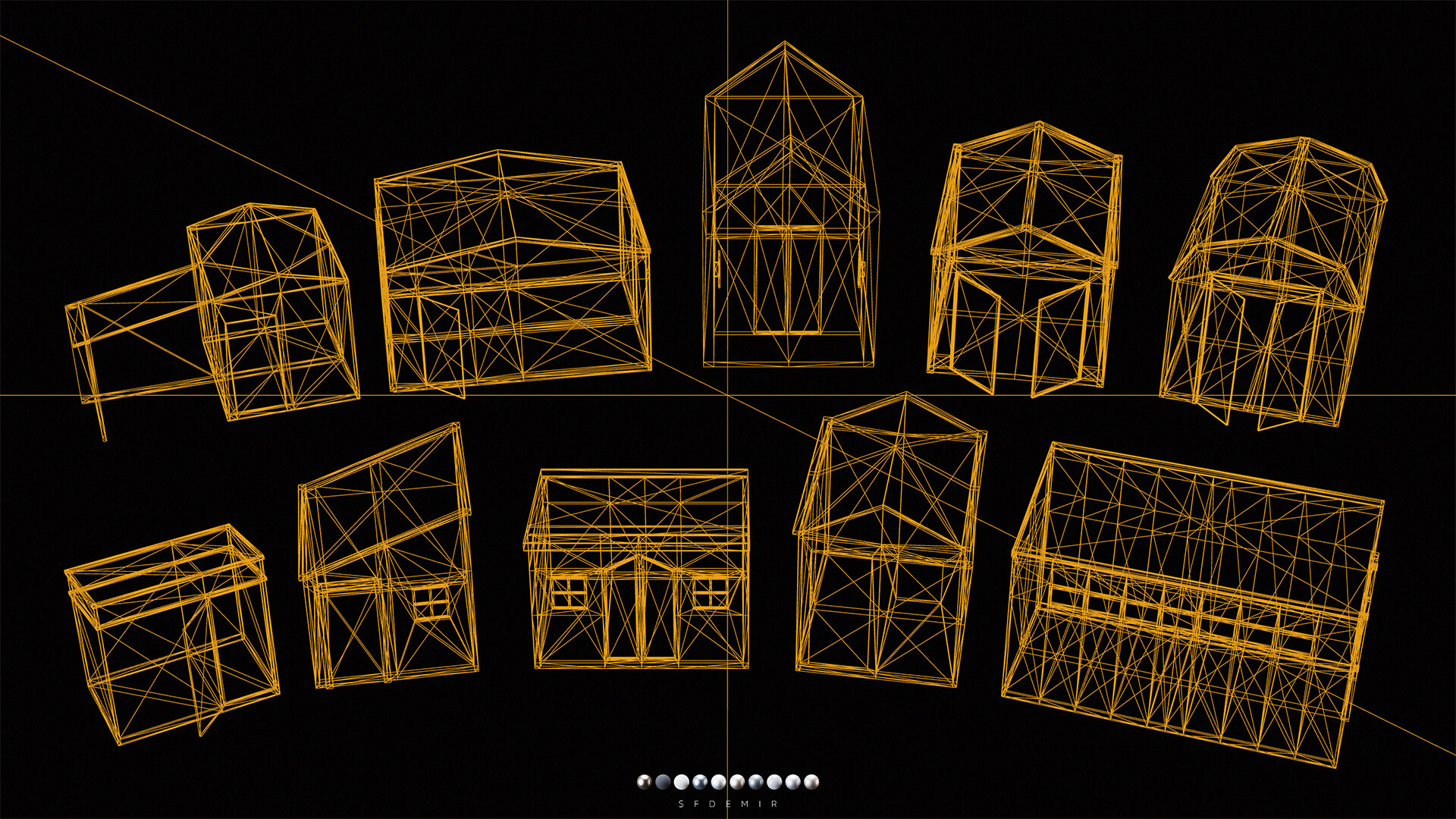 Shed Pack Vol 01 3D Render, Digital Art by sfdemir