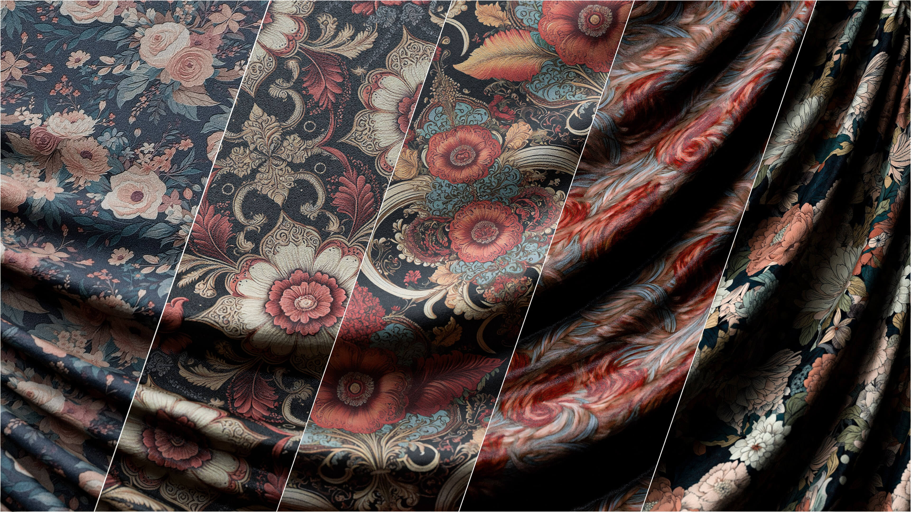 Victorian Fabric - Cloth Texture - Material Pack 3D Render