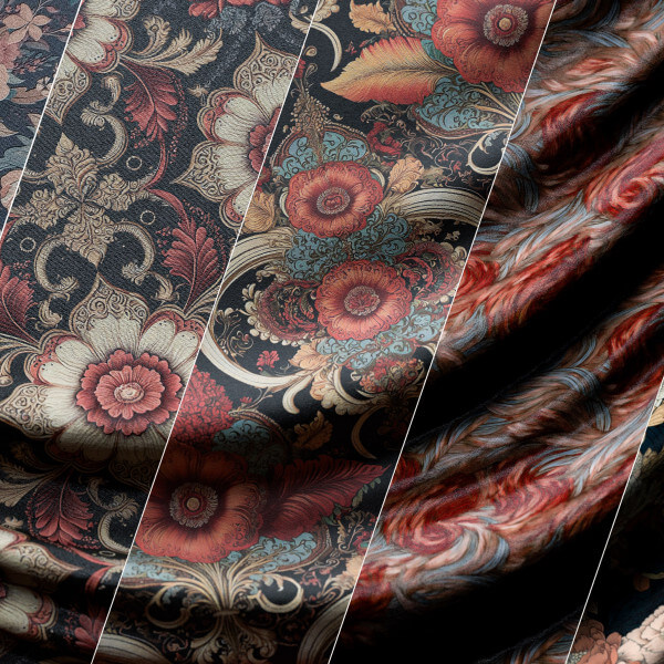 Chinese Cloth Fabric Pack - PBR 3D Render, Digital Art by sfdemir