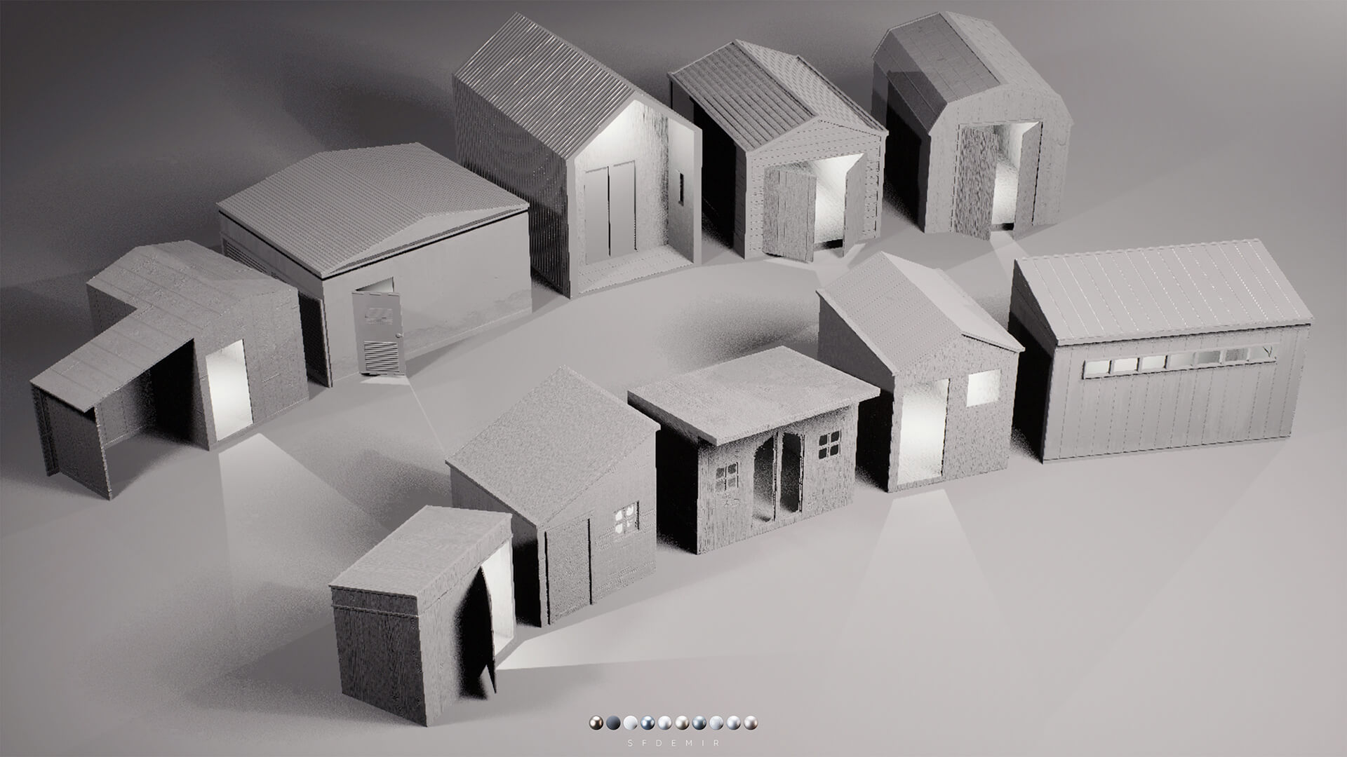 Shed Pack Vol 01 - 3D Model by sfdemir