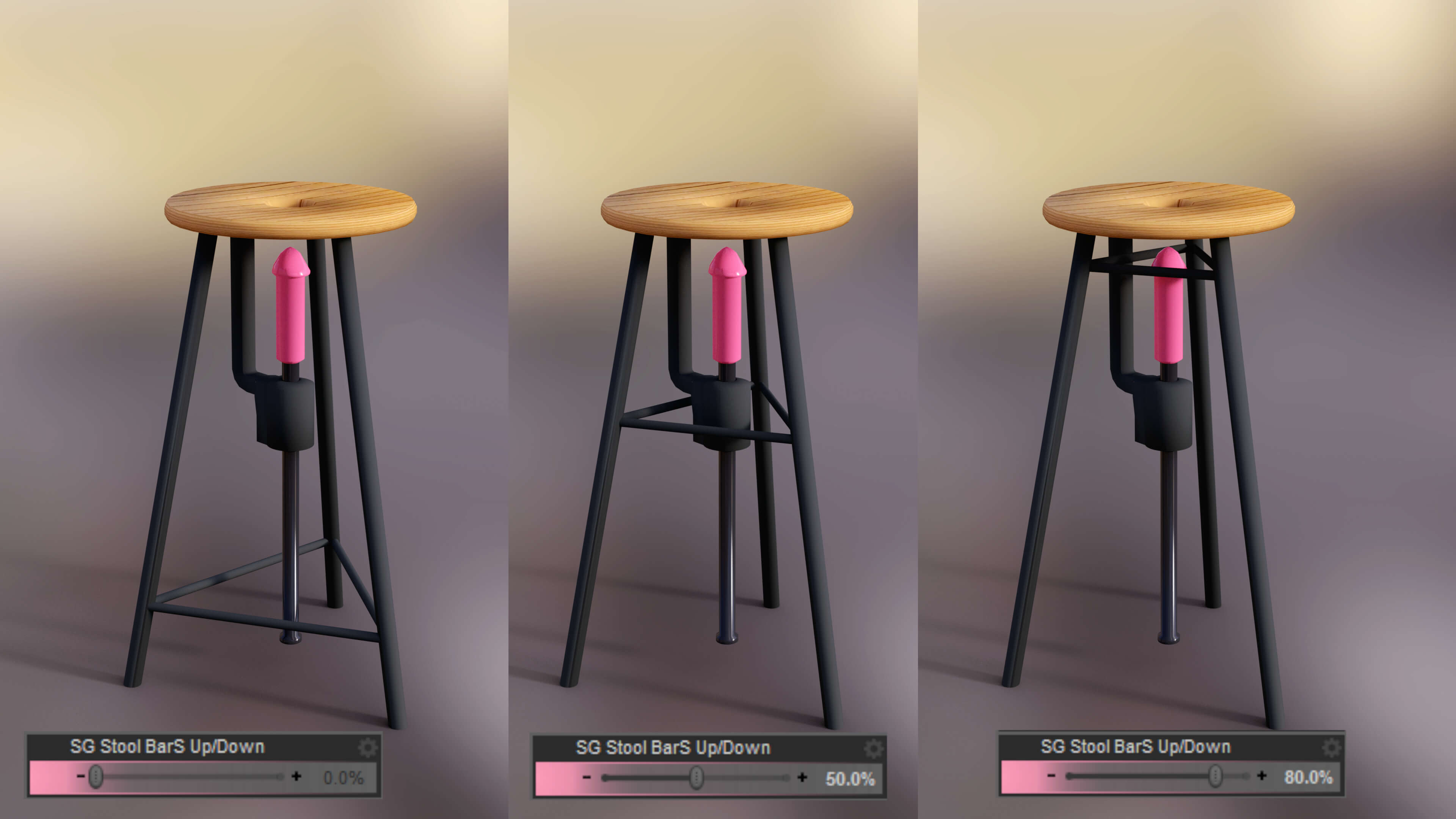 SG Stool Prop & Animations for Genesis 8 Female - Daz Content by sgwme13