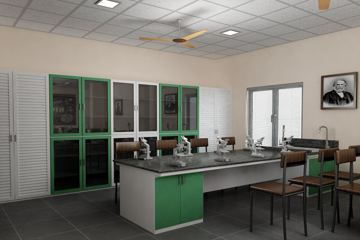 School Biology Lab - 3D Model by Shabab600