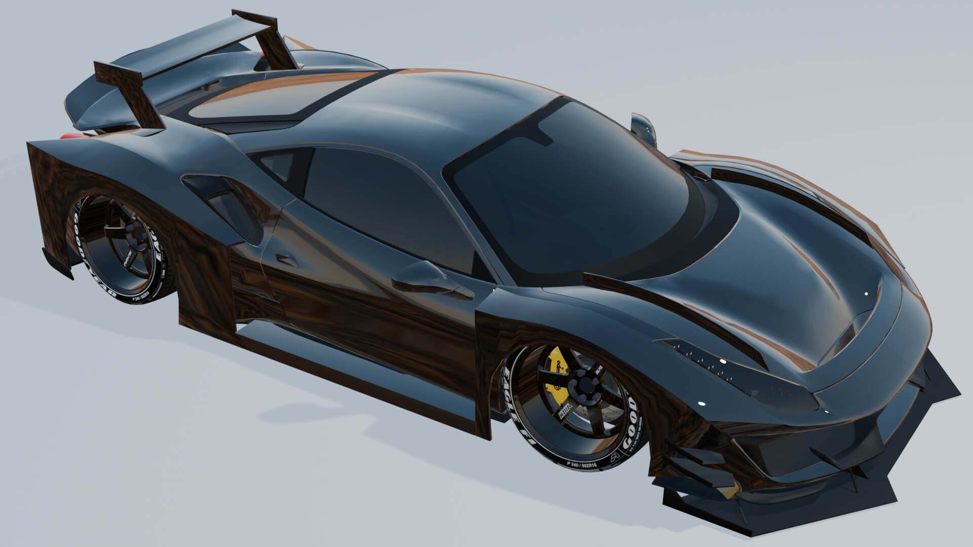 Ferrari 488 Pista Widebody - 3D Model by Shadow3911