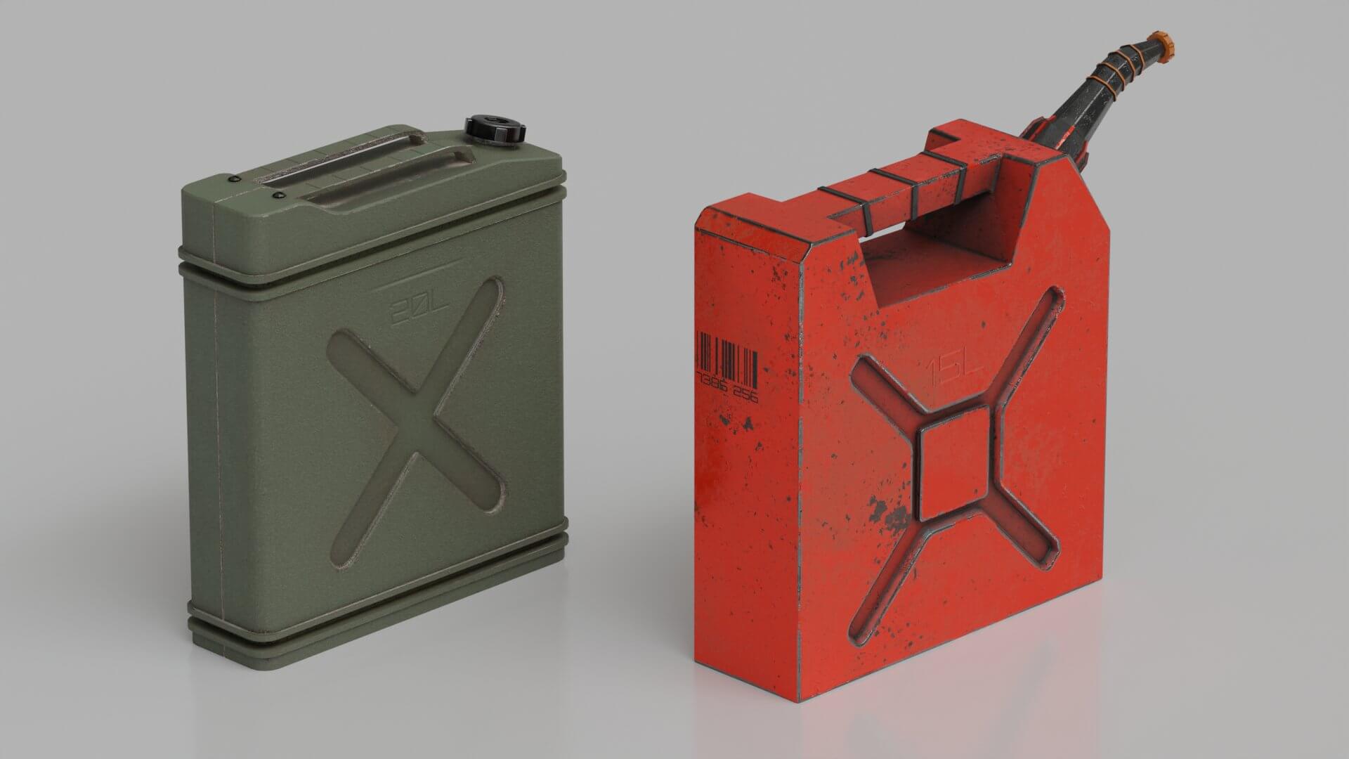 Two Canisters - 3D Model by Shadowrazesss