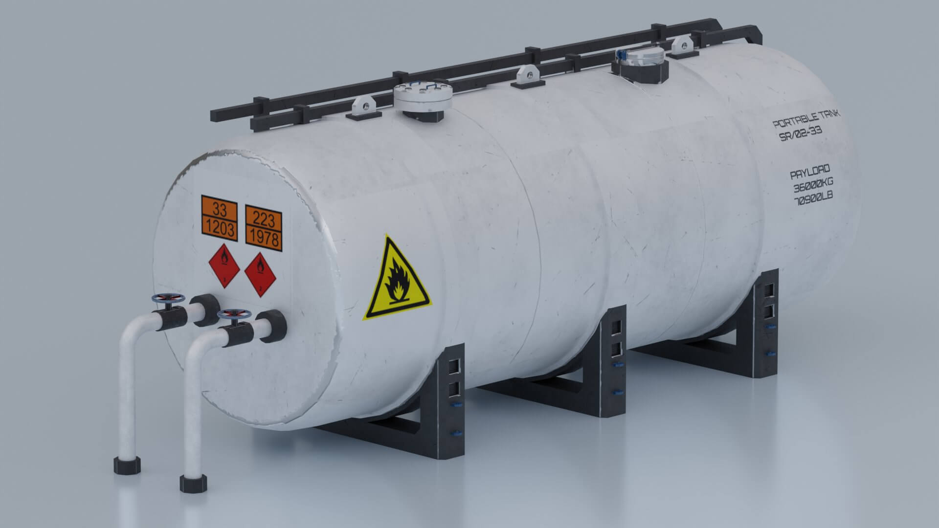 Cistern / Oil Tank - 3D Model by Shadowrazesss