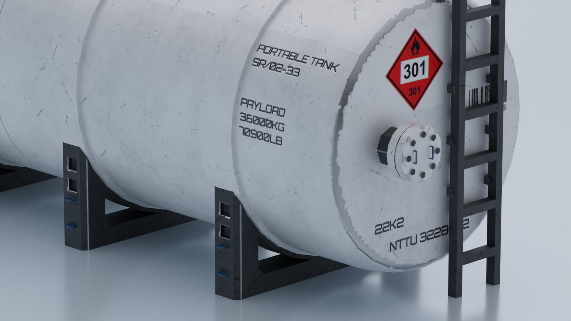 Cistern / Oil Tank - 3D Model by Shadowrazesss