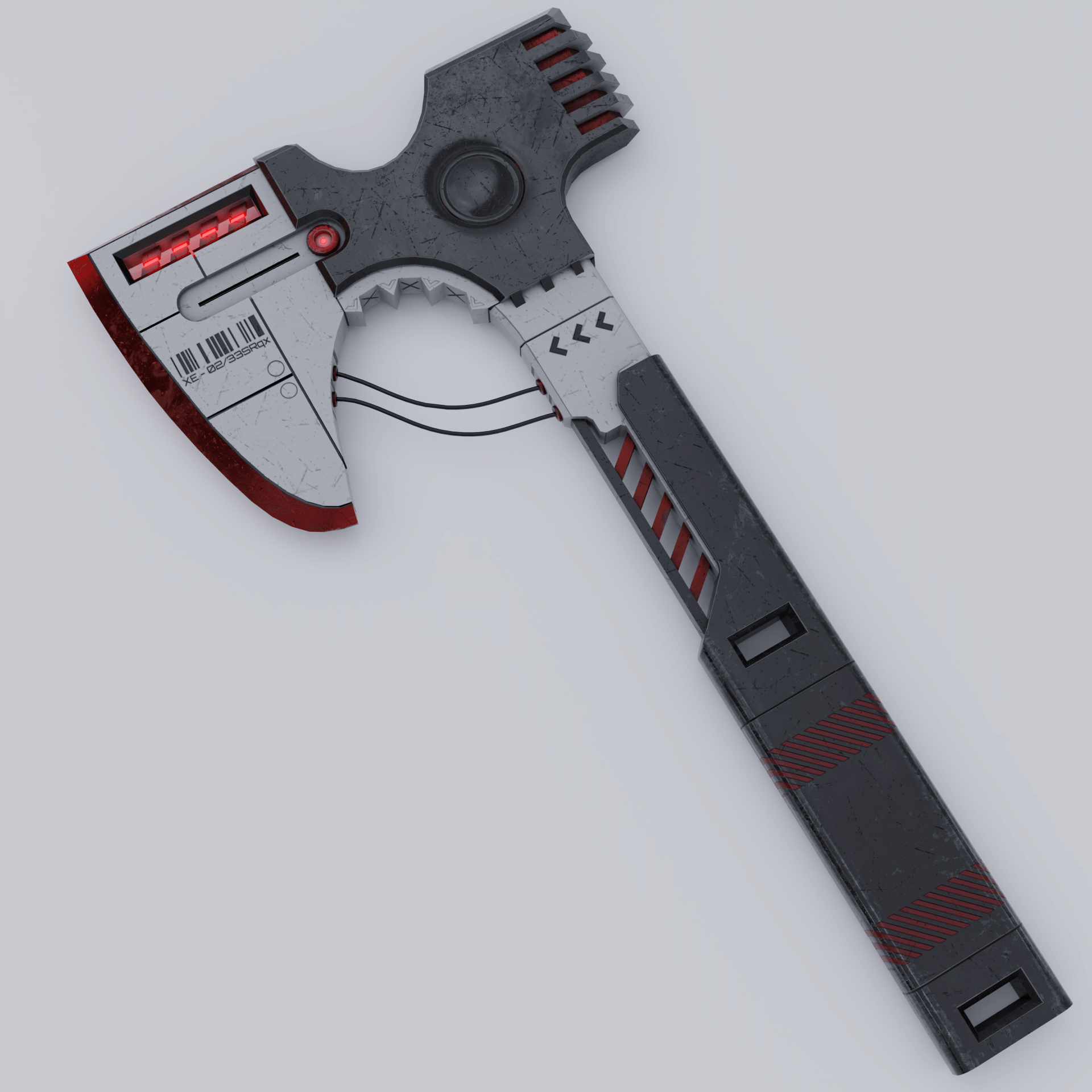 Sci-fi axe 3D Render, Digital Art by Shadowrazesss