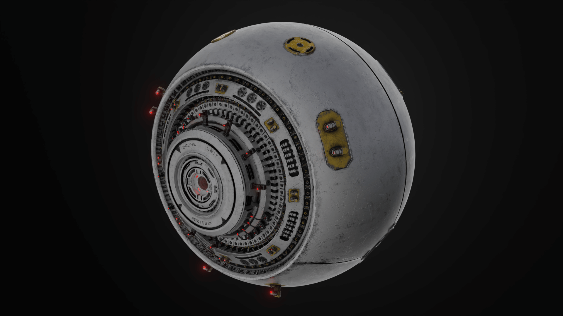 Sci-fi Drone 3D Render | RenderHub Gallery