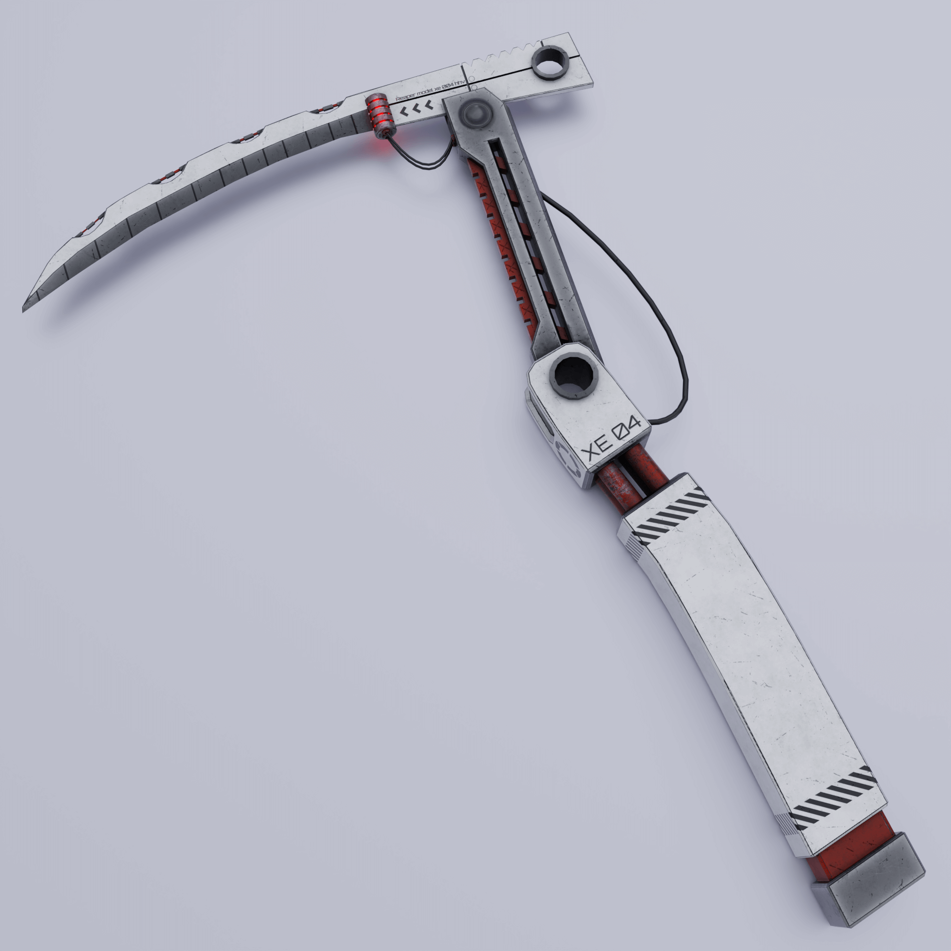 Sci-fi scythe 3D Render | RenderHub Gallery