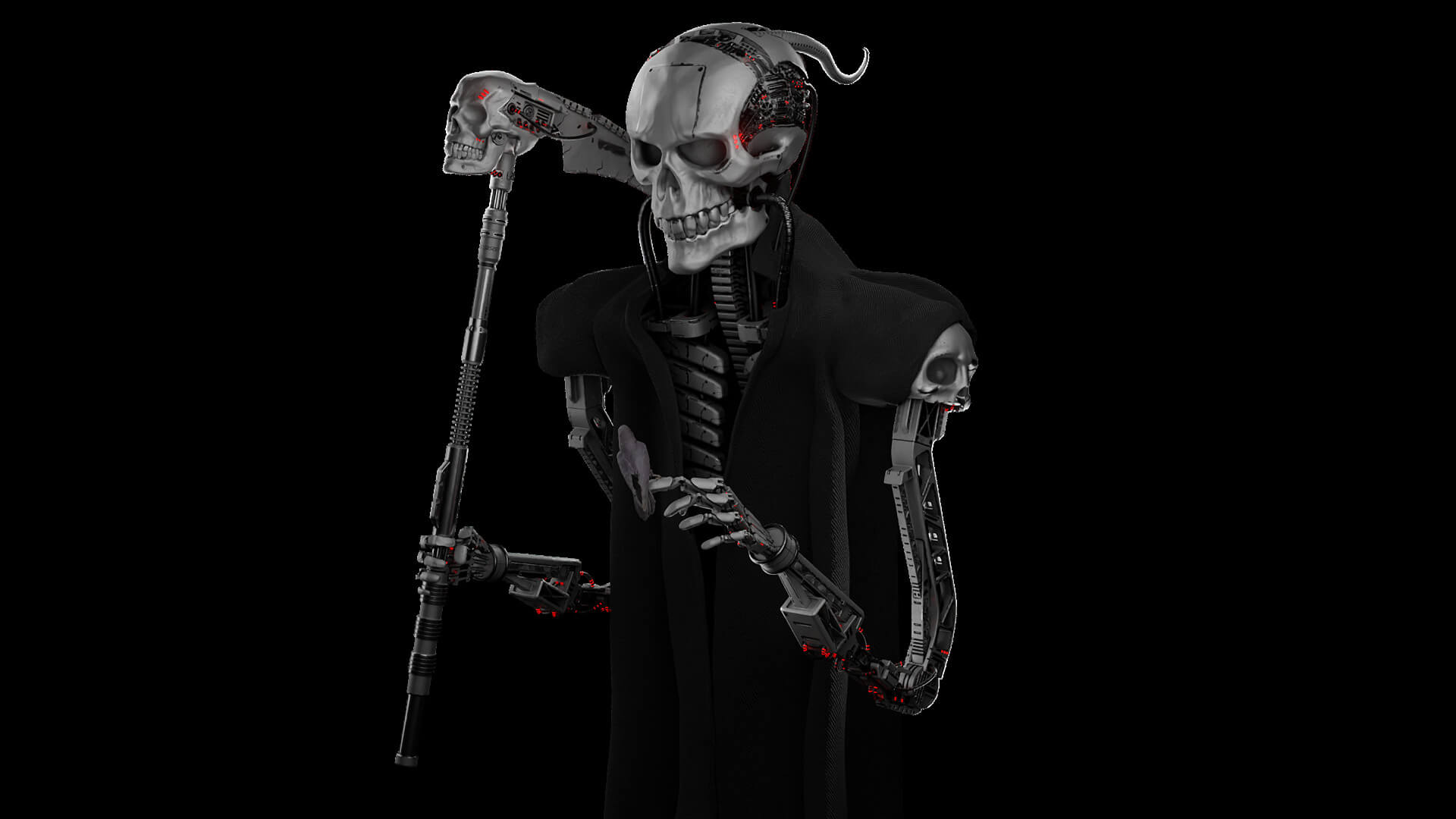 Mechanical Death Reaper by Shadowrazesss | RenderHub Wallpapers