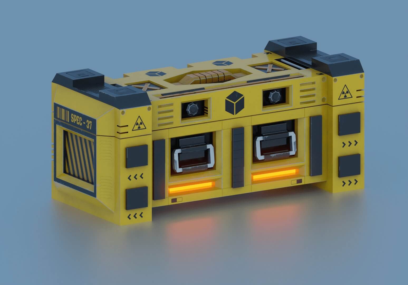 Sci-fi Box 3D Model by Shadowrazesss