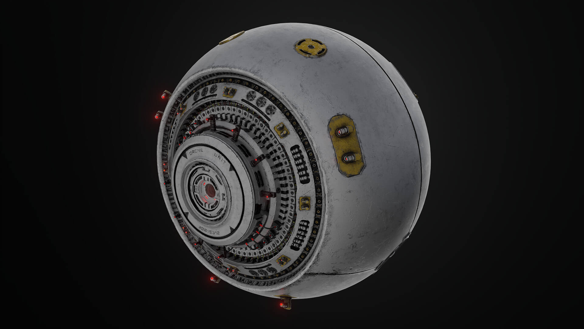 Sci-Fi Drone by Shadowrazesss | RenderHub Wallpapers