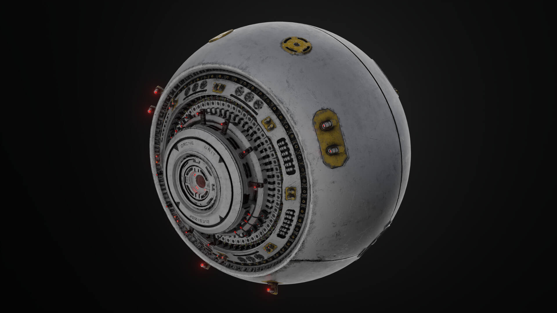 Sci-Fi Drone 3D Model by Shadowrazesss