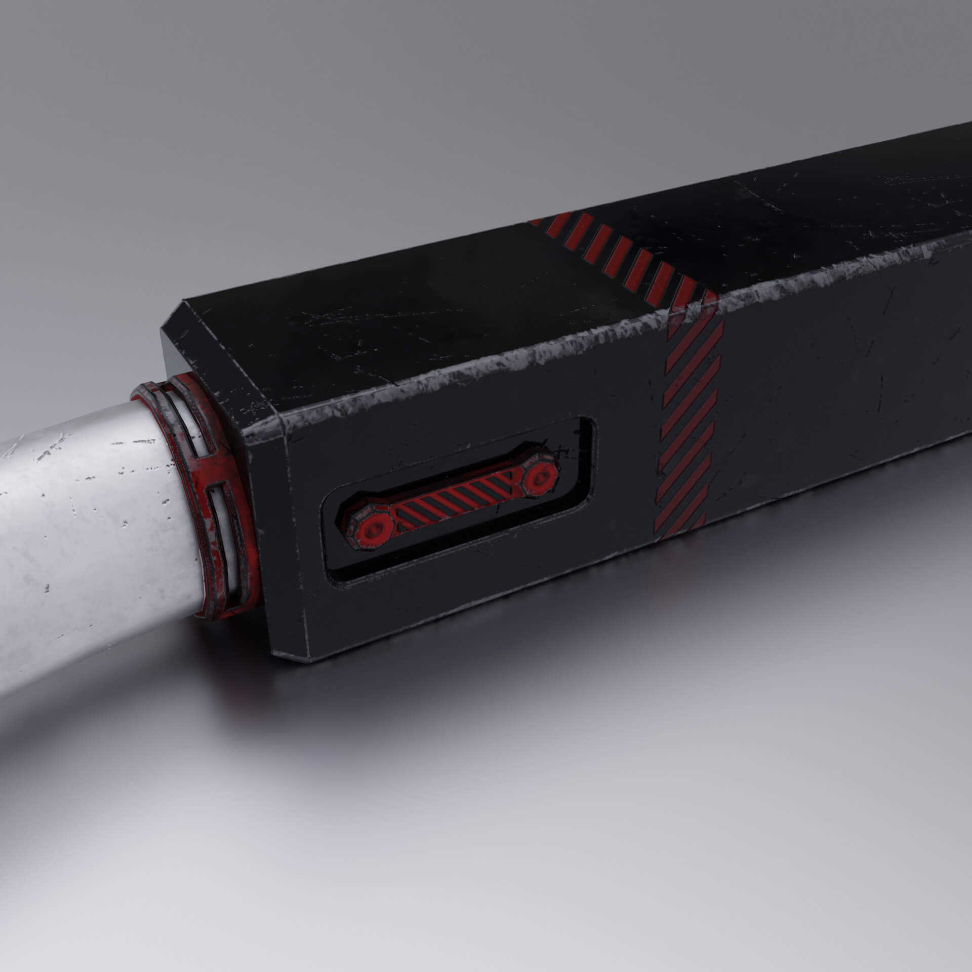 Sci-fi Pickaxe 3D Model by Shadowrazesss