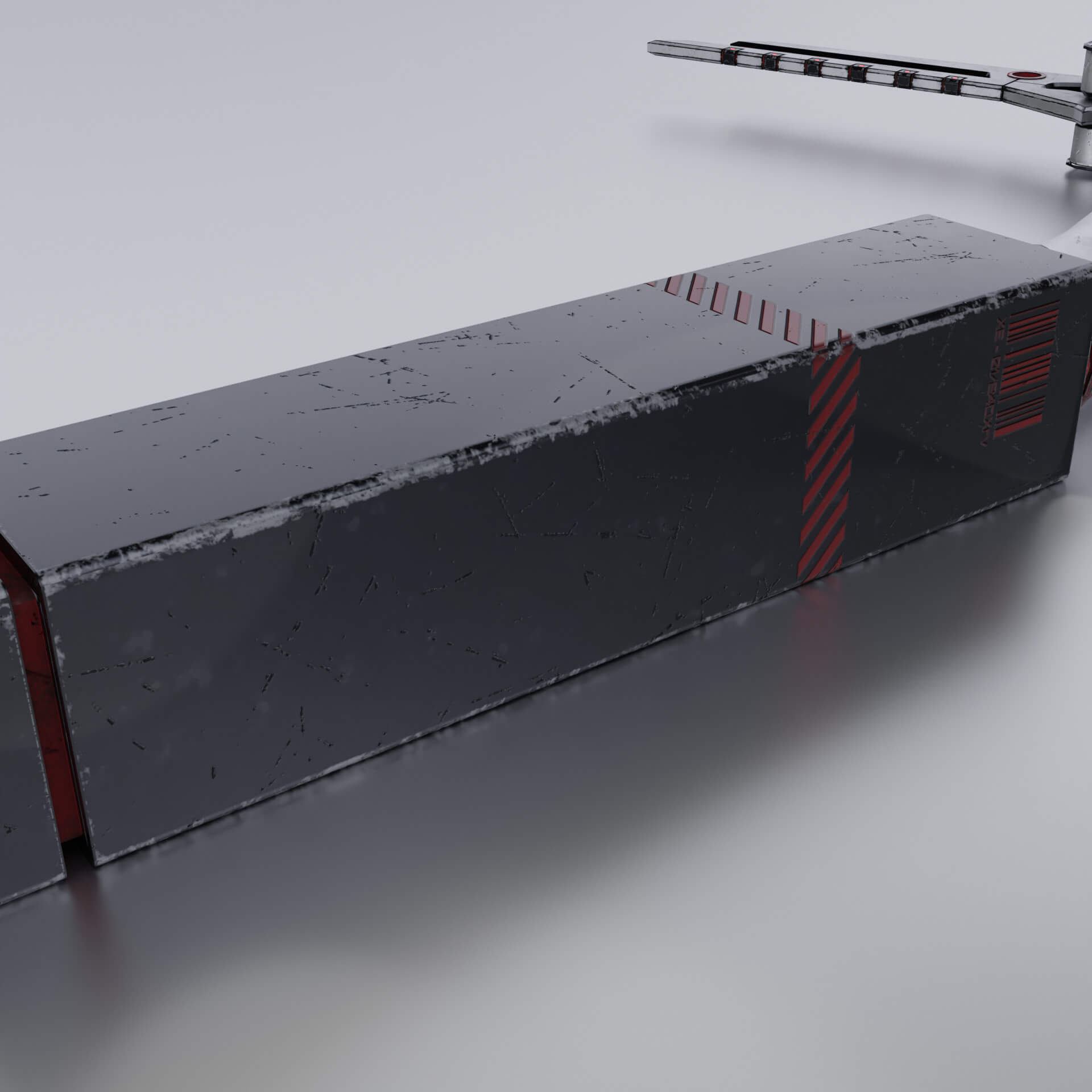 Sci-fi Pickaxe 3D Model by Shadowrazesss