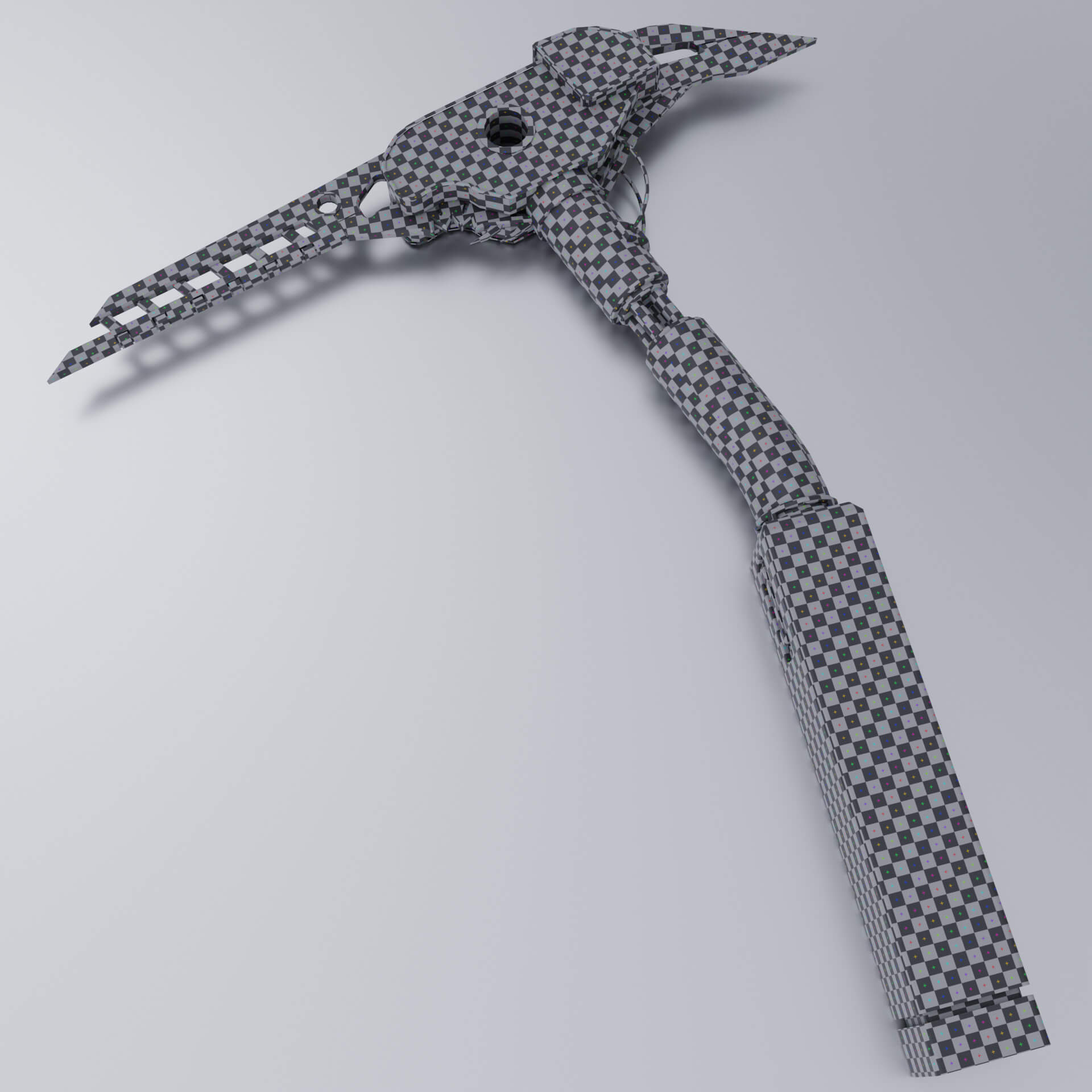 Sci-fi Pickaxe 3D Model by Shadowrazesss