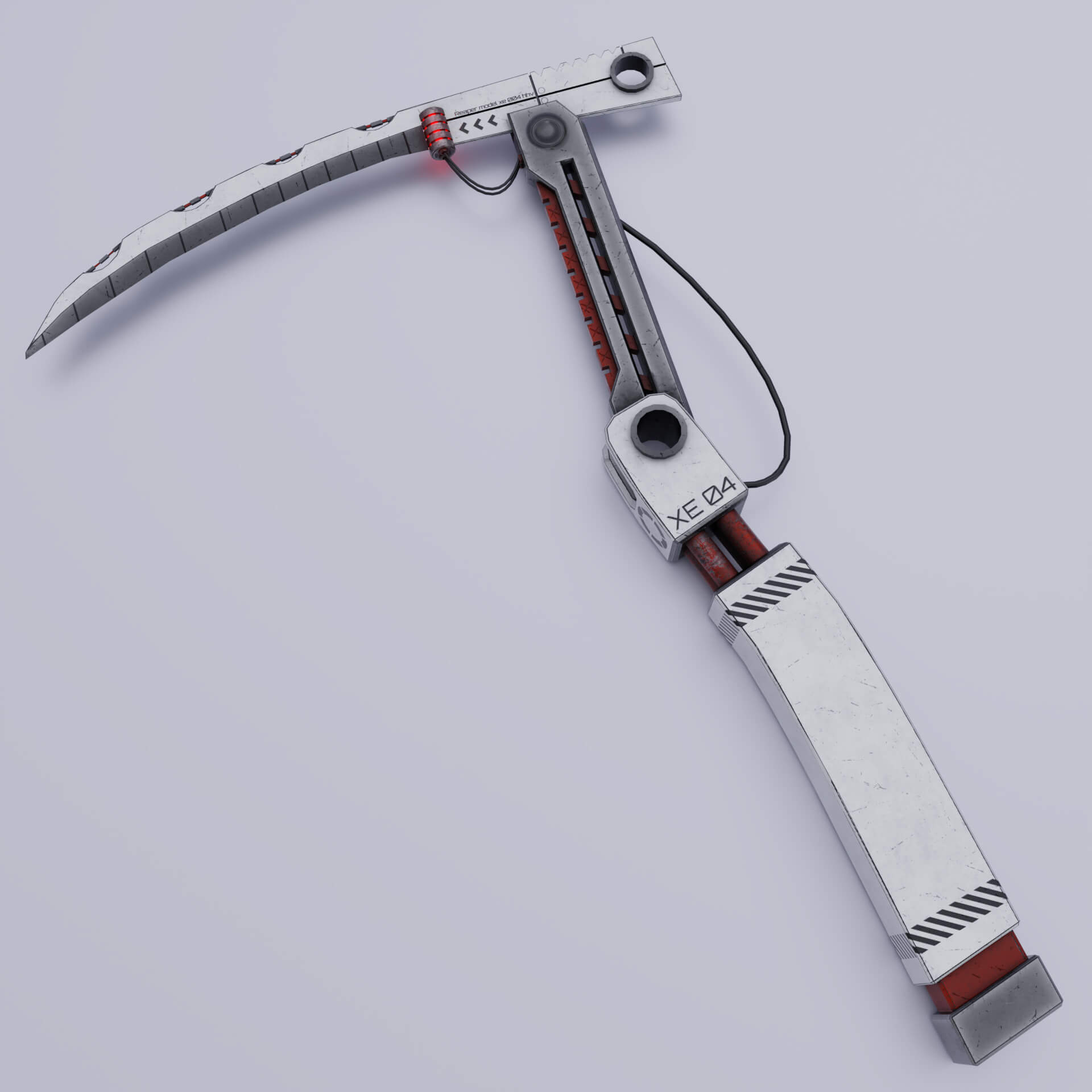 Sci-fi Scythe 3D Model by Shadowrazesss