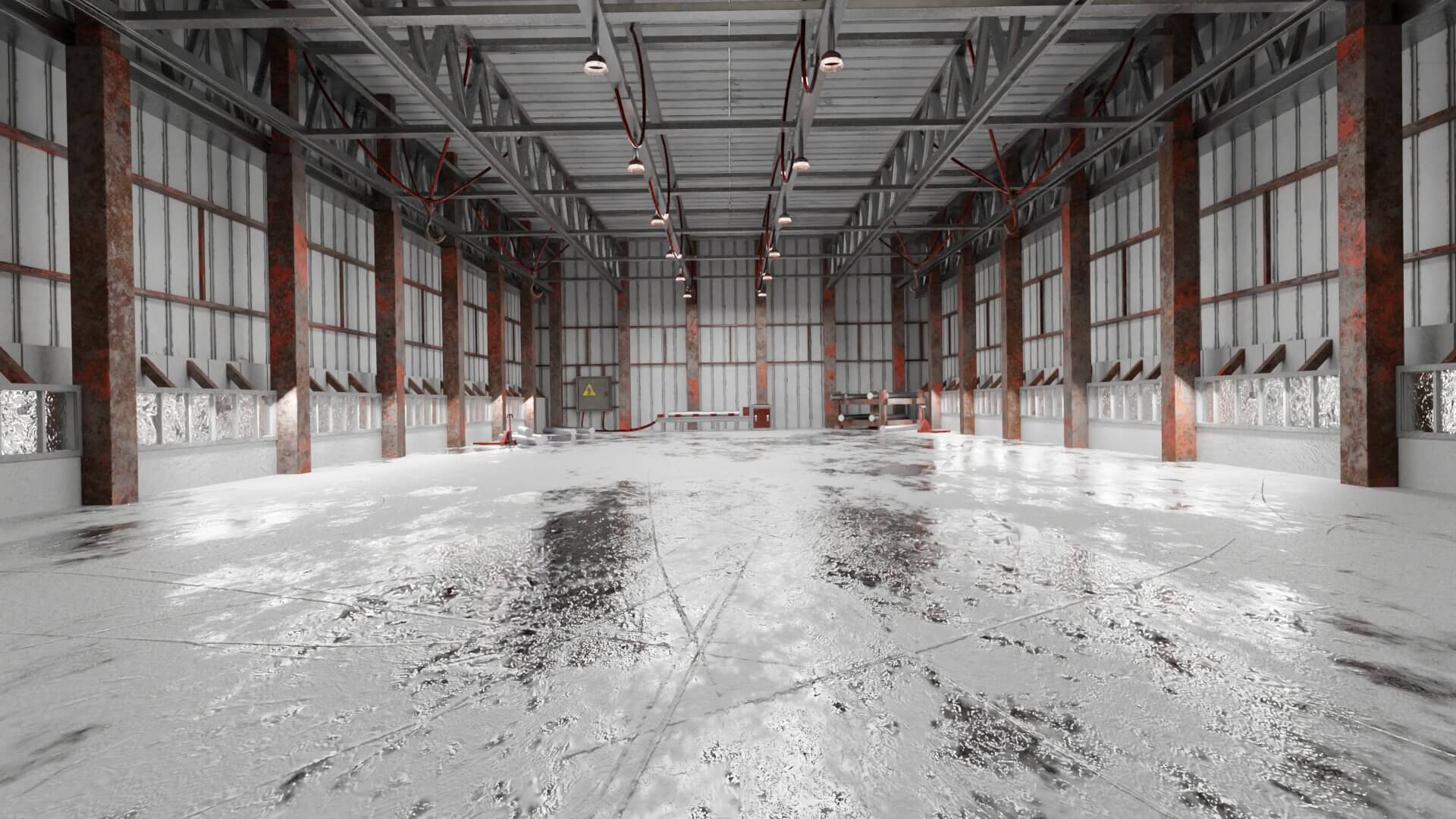 Warehouse Interior - 3D Model by Shadowrazesss