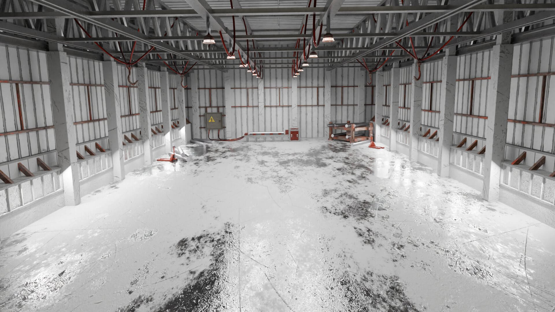 Warehouse Interior - 3D Model by Shadowrazesss