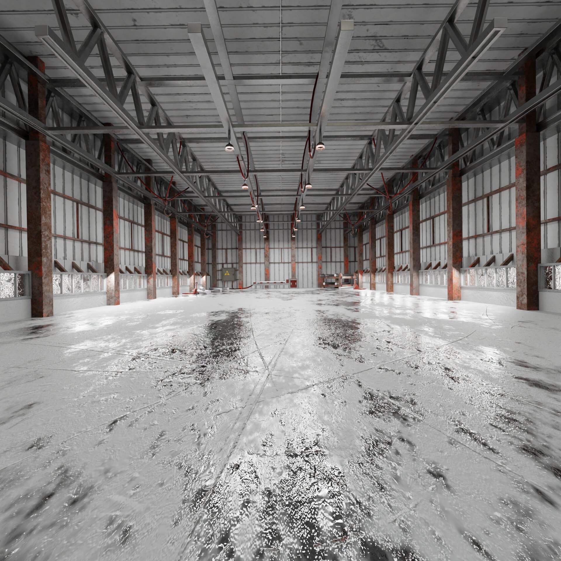 Warehouse Interior - 3D Model by Shadowrazesss