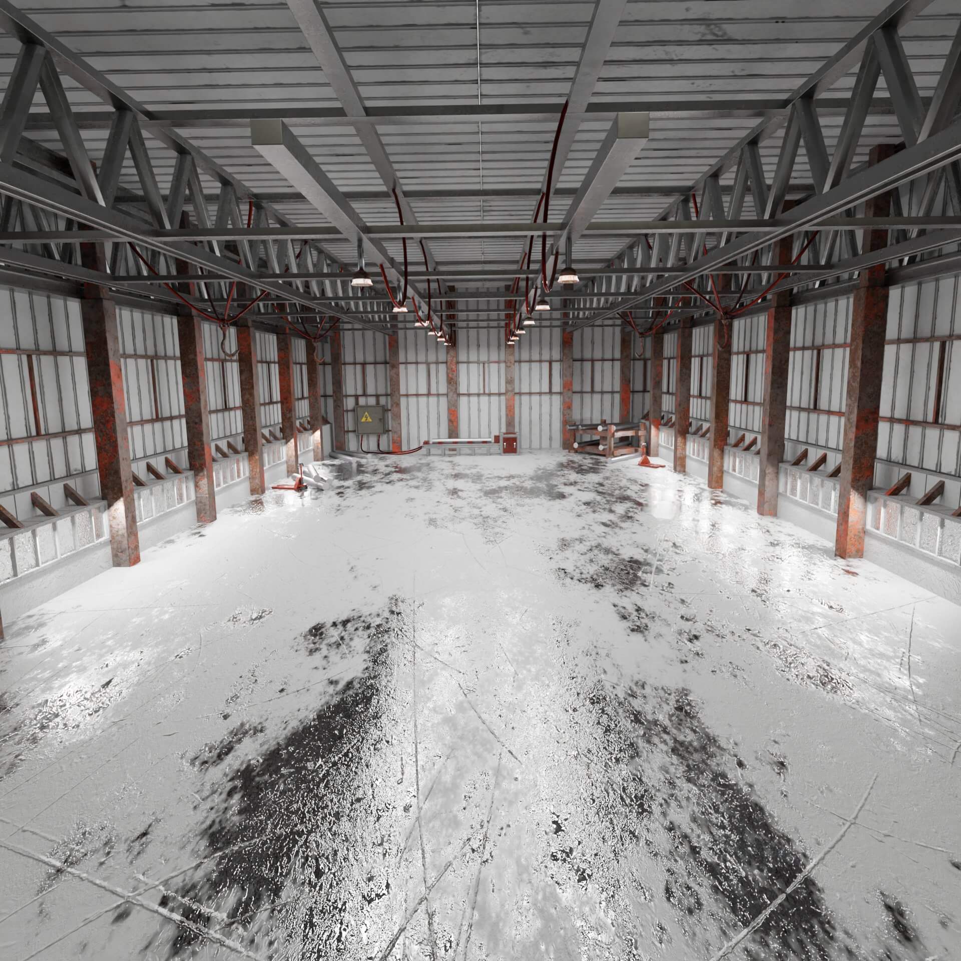 Warehouse Interior - 3D Model by Shadowrazesss