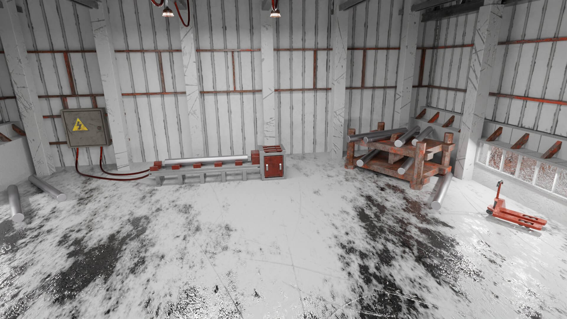 Warehouse Interior - 3D Model by Shadowrazesss