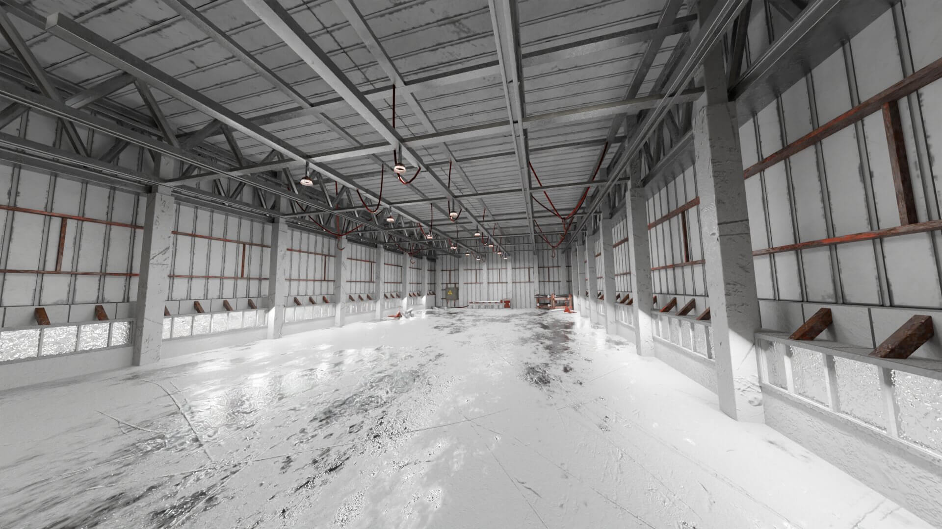 Warehouse Interior - 3D Model by Shadowrazesss